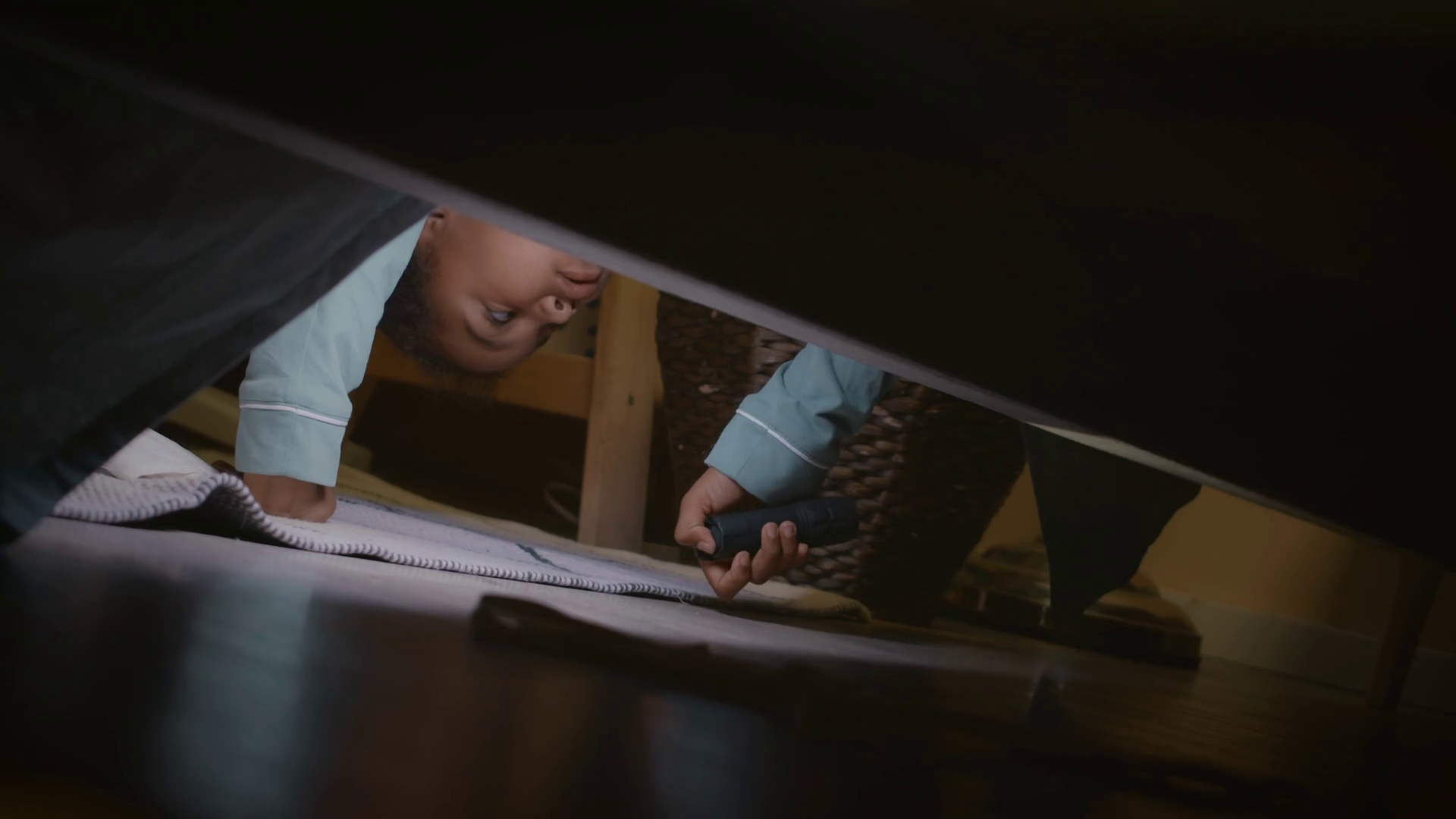 Scared African American Little Girl Lighting Stock Footage SBV ...