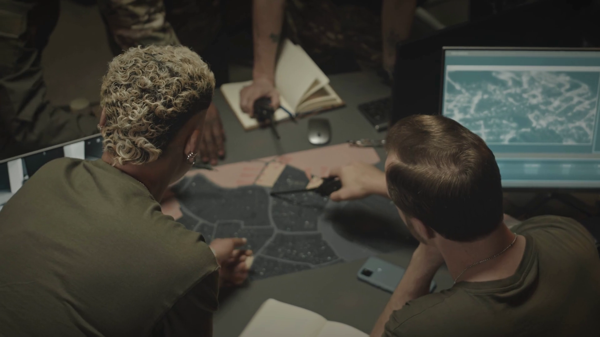 Top View Shot Of Multiethnic Military Stock Footage SBV-348805767 ...