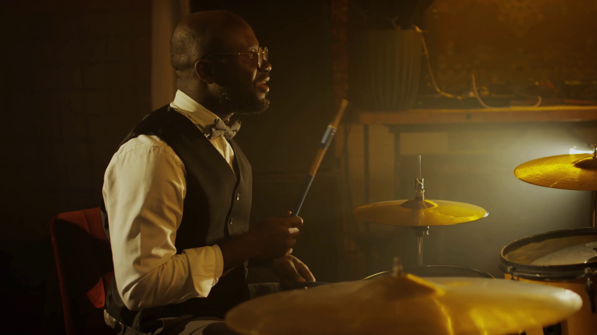 Medium Shot Of Energetic Young Black Male Stock Footage SBV-348663528 - Storyblocks