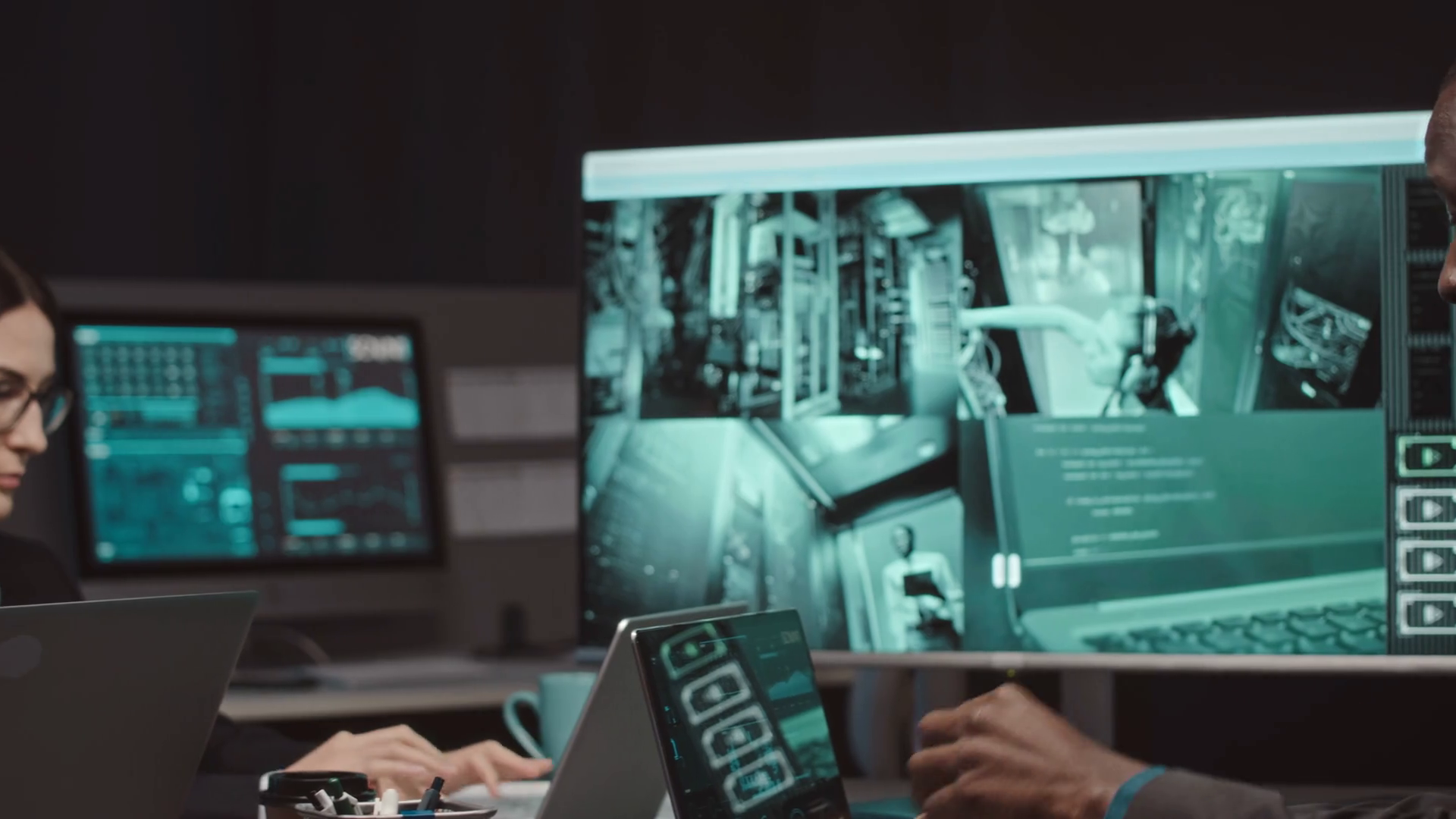 Diverse Group Of Professional Cybersecurity Stock Footage SBV-347756239 ...