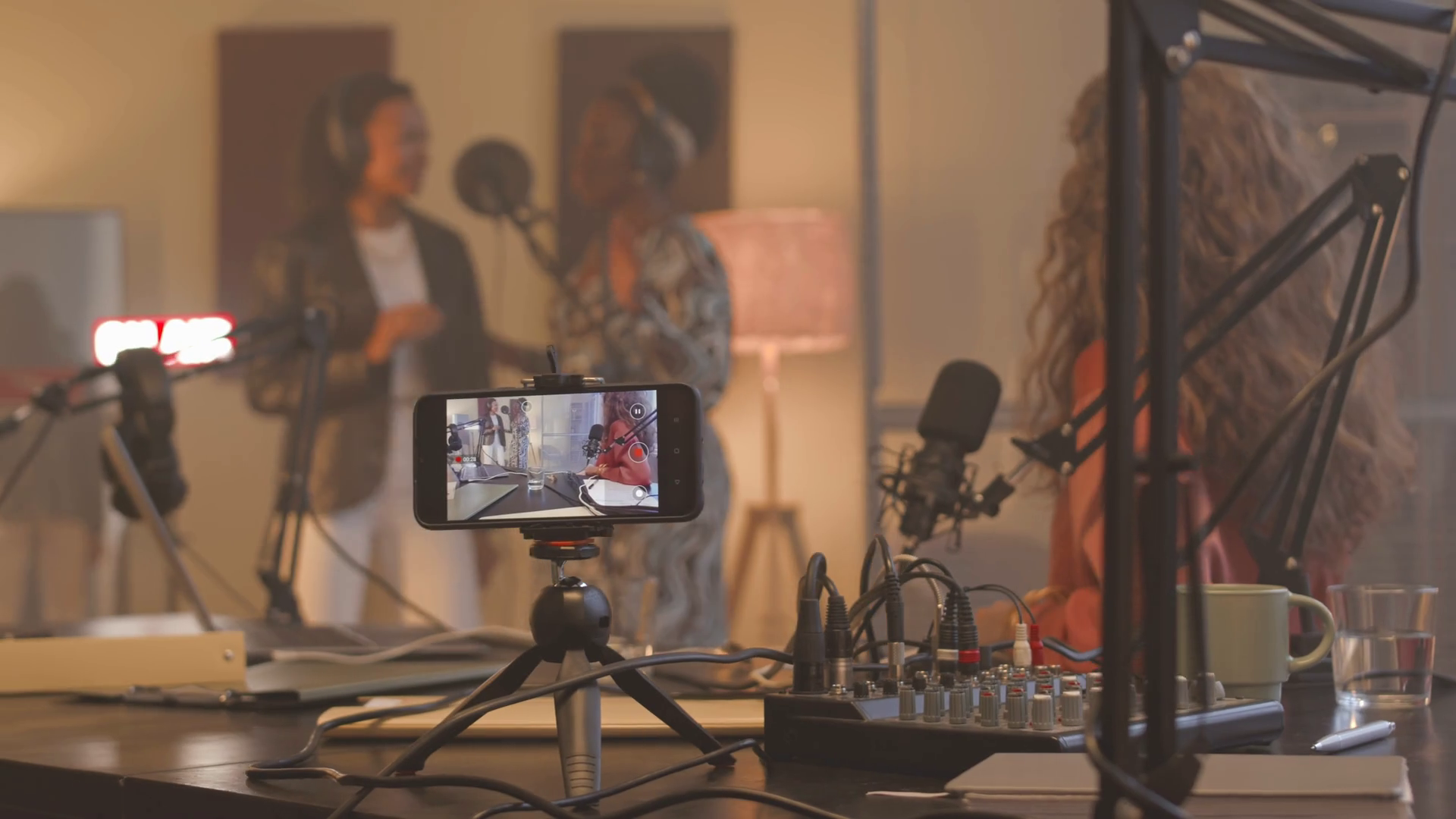 Medium Shot Of Black Female Music Duo Stock Footage SBV-347599781 ...