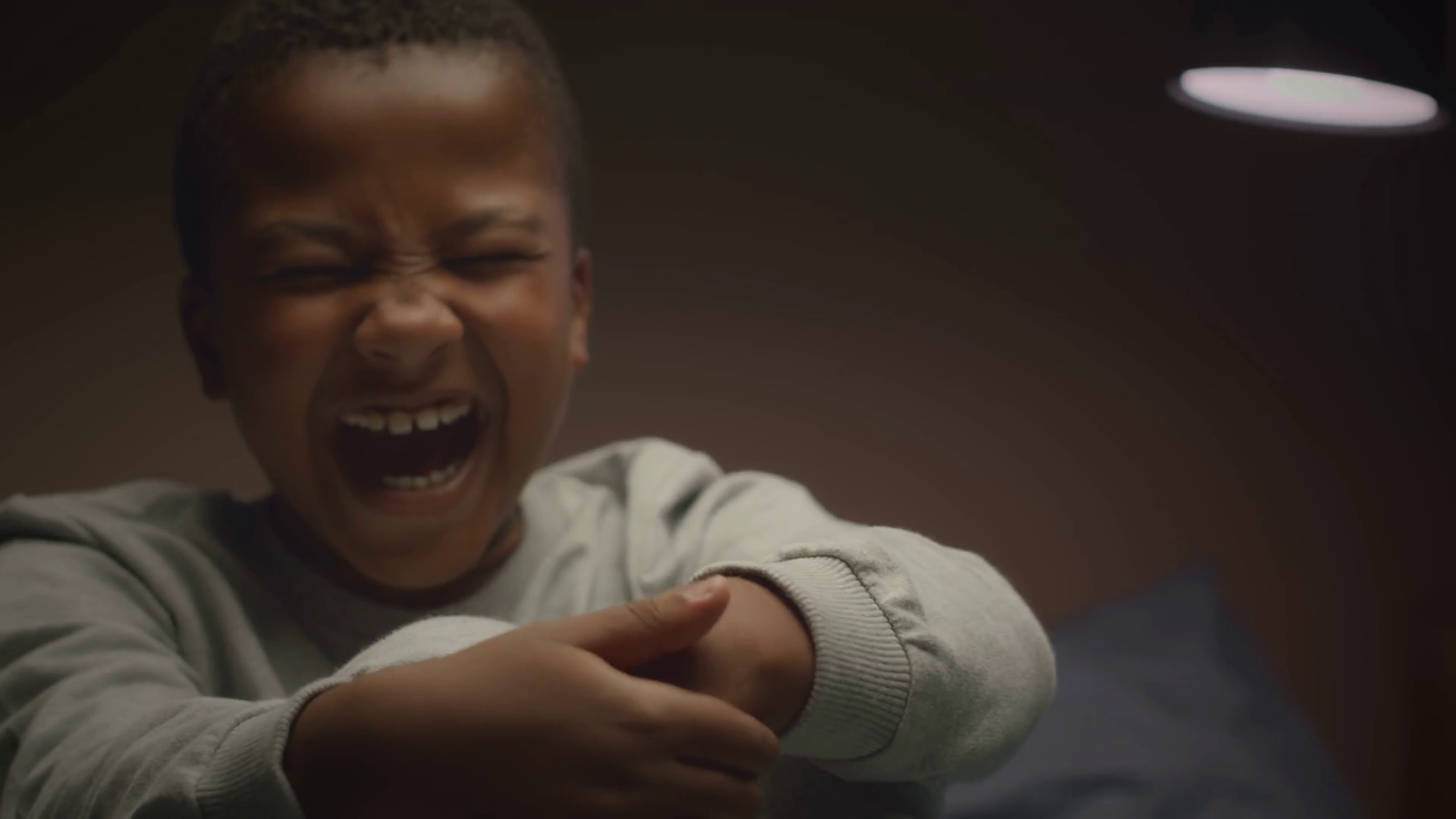 Medium Closeup Of Frightened African Stock Footage SBV-348582323 ...