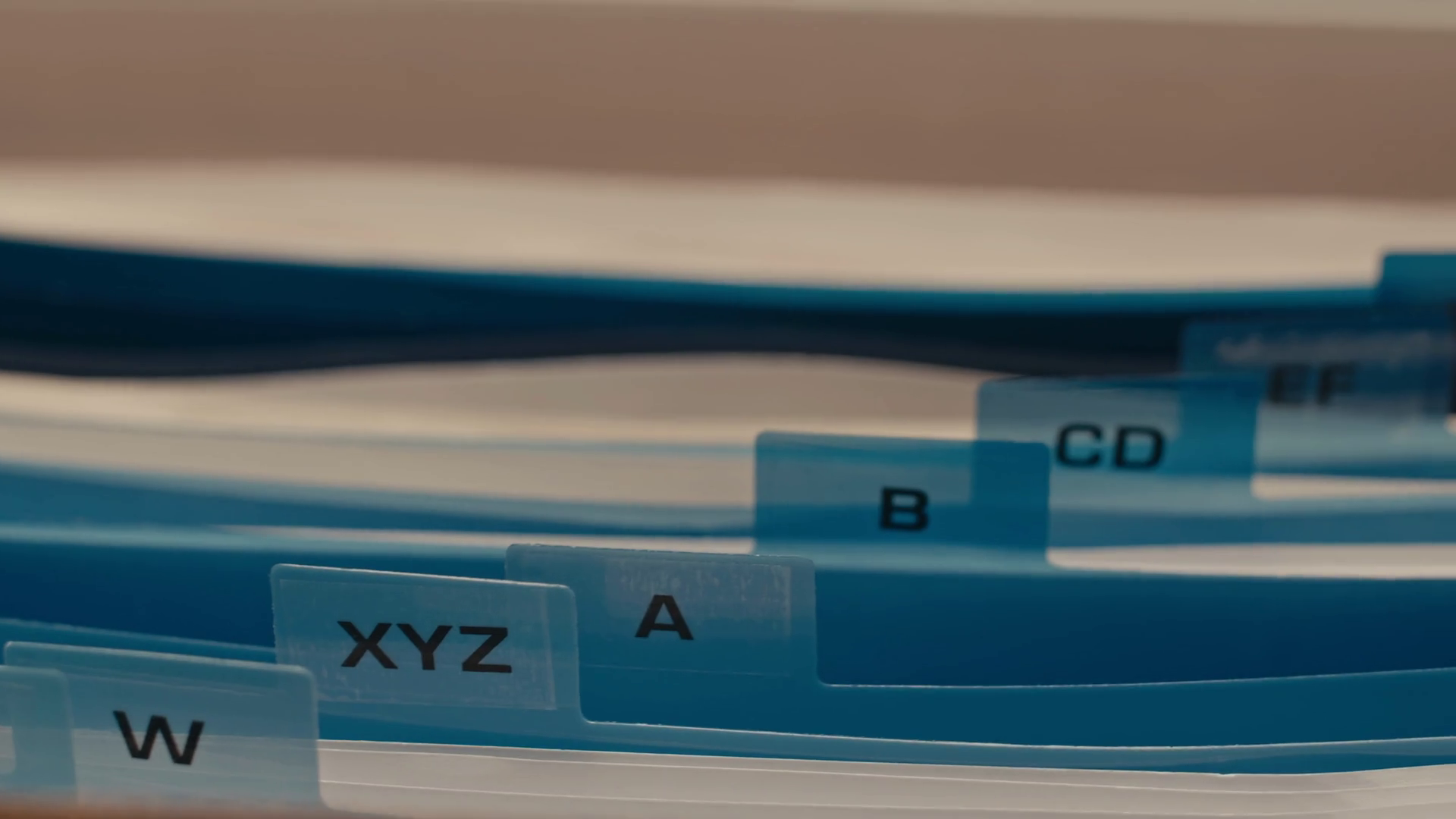 No People Closeup Of Documents Folders In Stock Footage SBV-348808011 ...