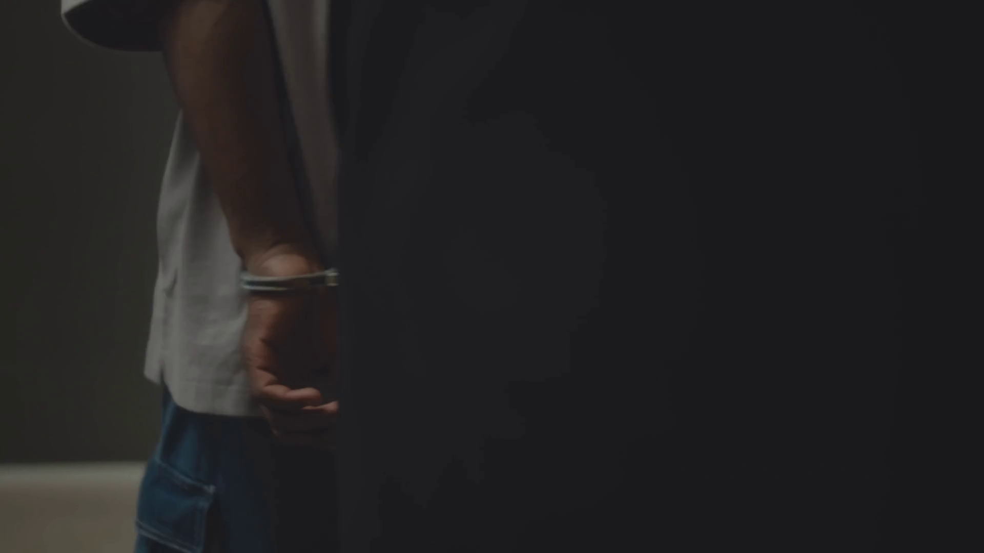 Unrecognizable Police Officer Escorting Stock Footage SBV-348749488 ...