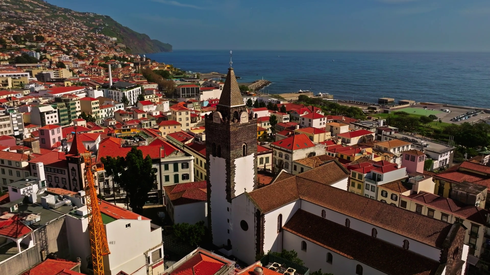 Incredible Drone View Of Sunny Tourist City Stock Footage SBV-353289545 ...