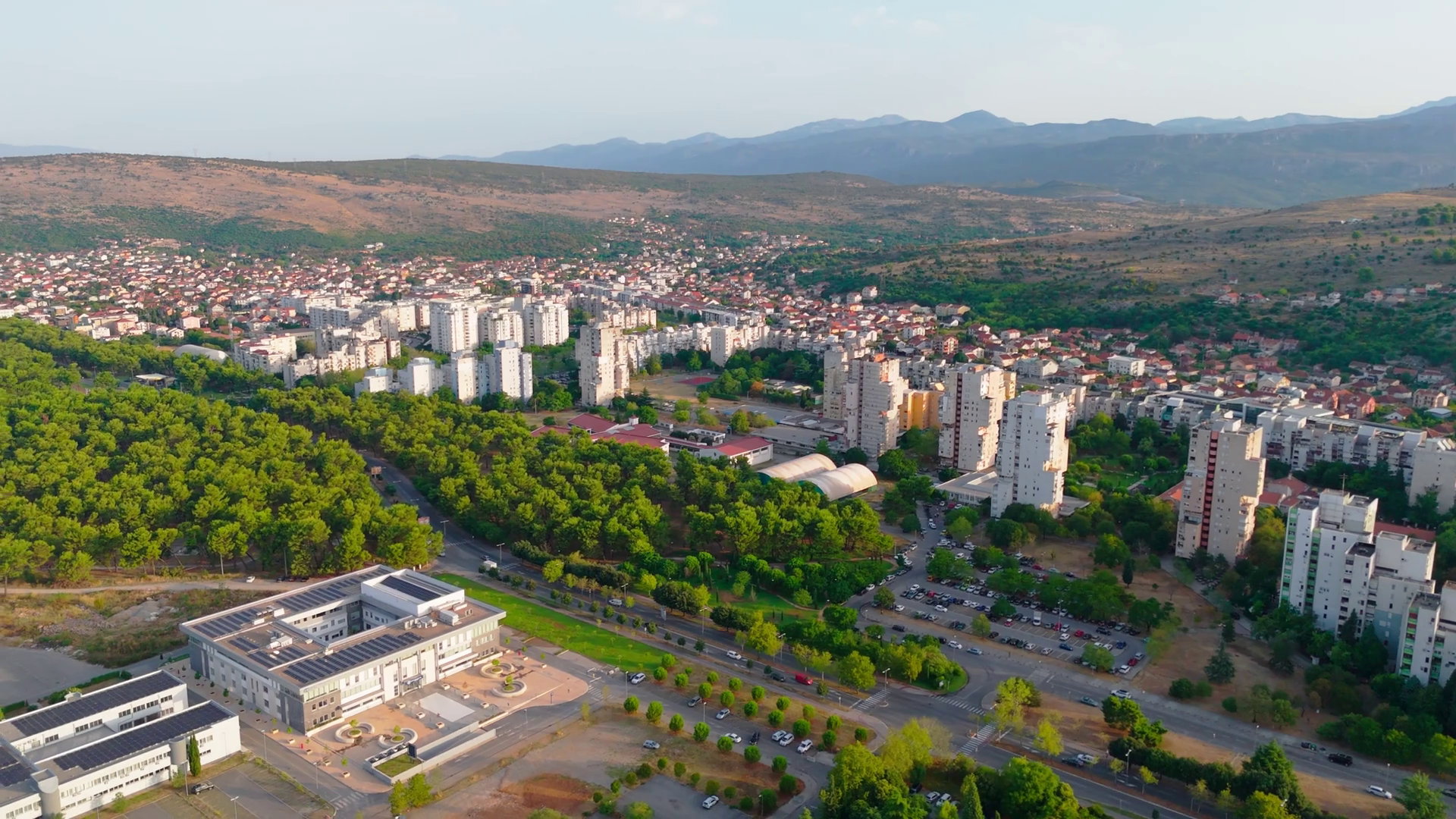Aerial View: Stunning Podgorica Cityscape Stock Footage SBV-352758508 ...