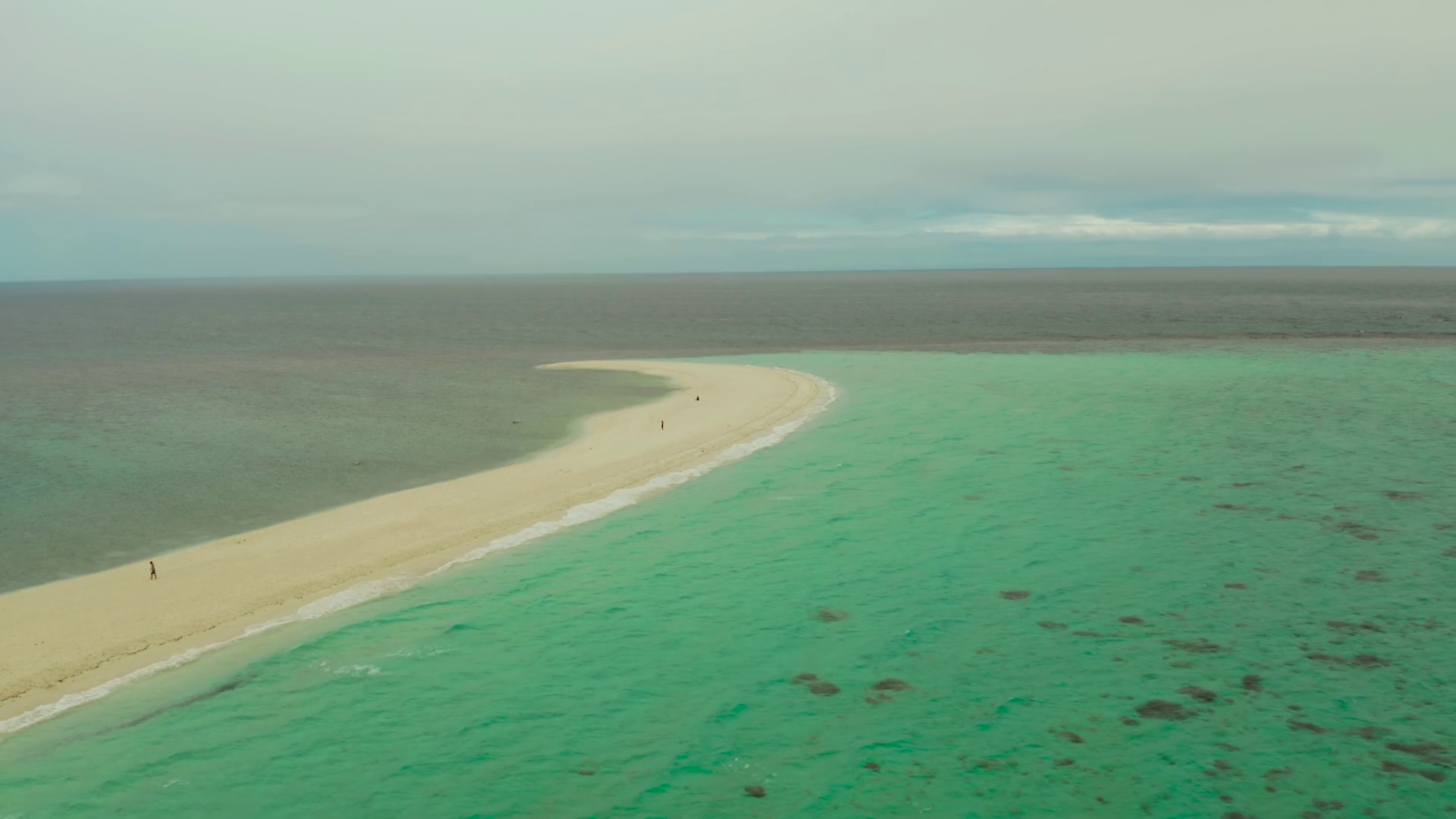 Sandy White Island With Beach Sandy Bar In Stock Footage SBV-352016692 ...
