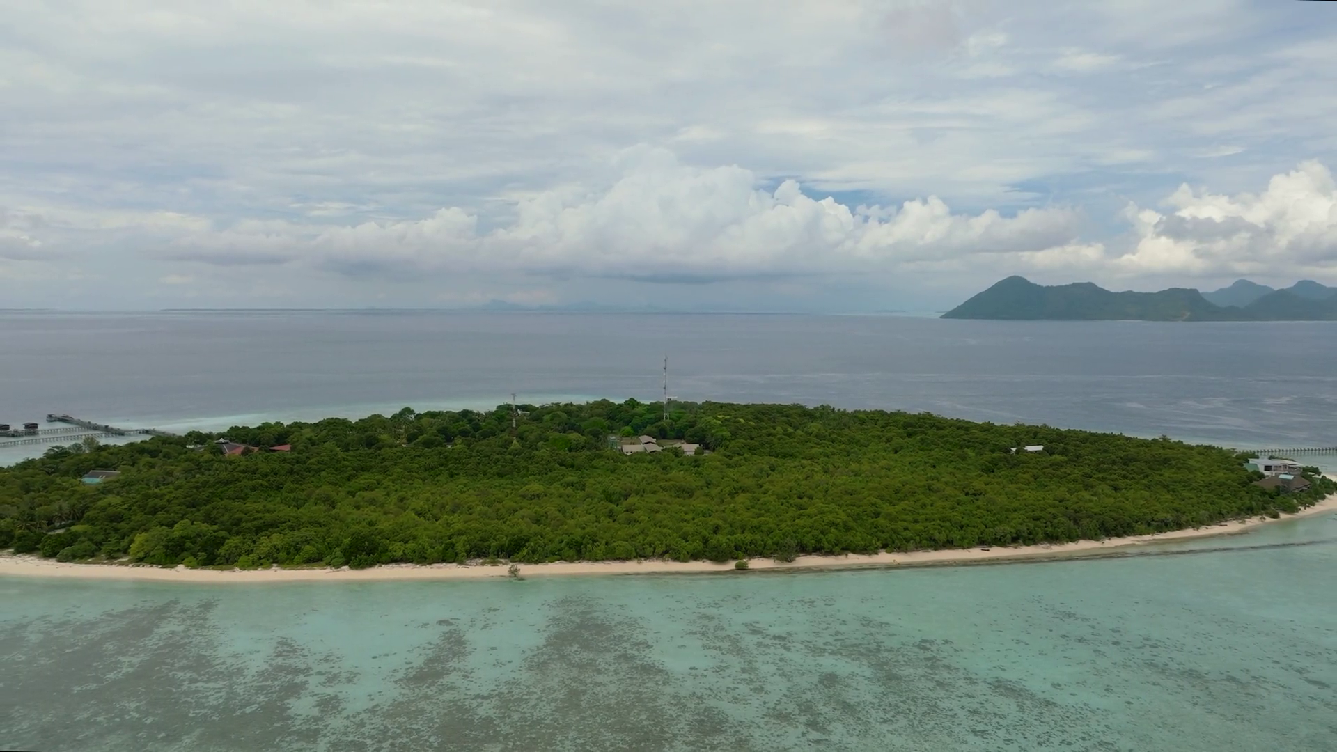 Island Atoll With Coral Reef Pom Pom Islet Stock Footage SBV-352208352 ...