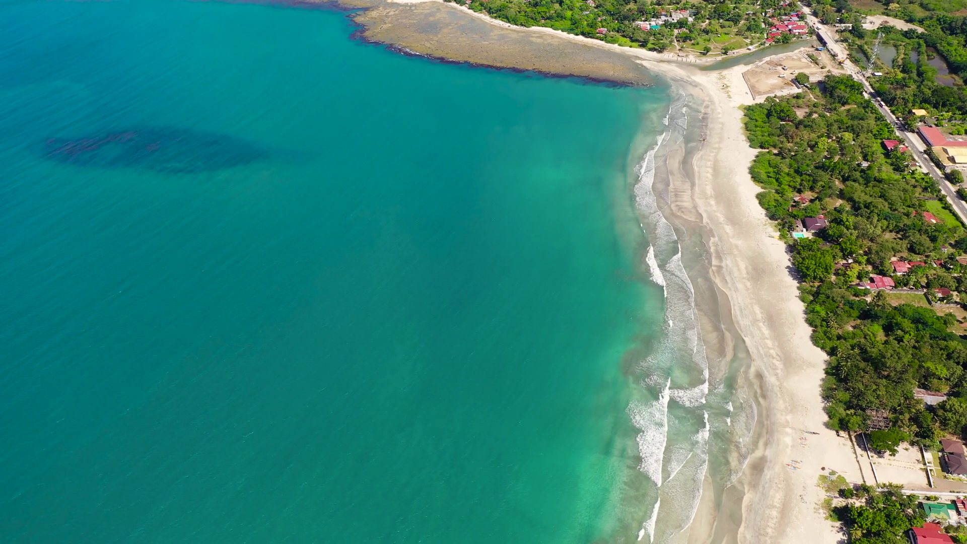 Beautiful Lagoon Top View Luzon Island Coast Stock Footage SBV ...