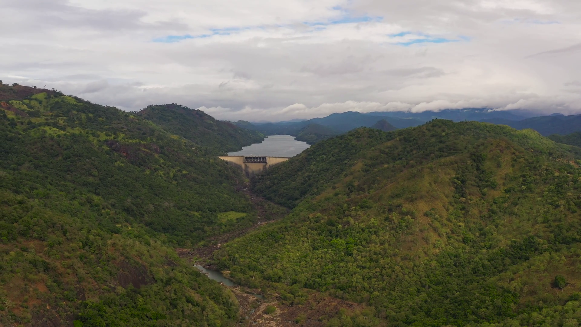 Top View Of Hydroelectric Dam In Sri Lanka Stock Footage SBV-353269572 ...