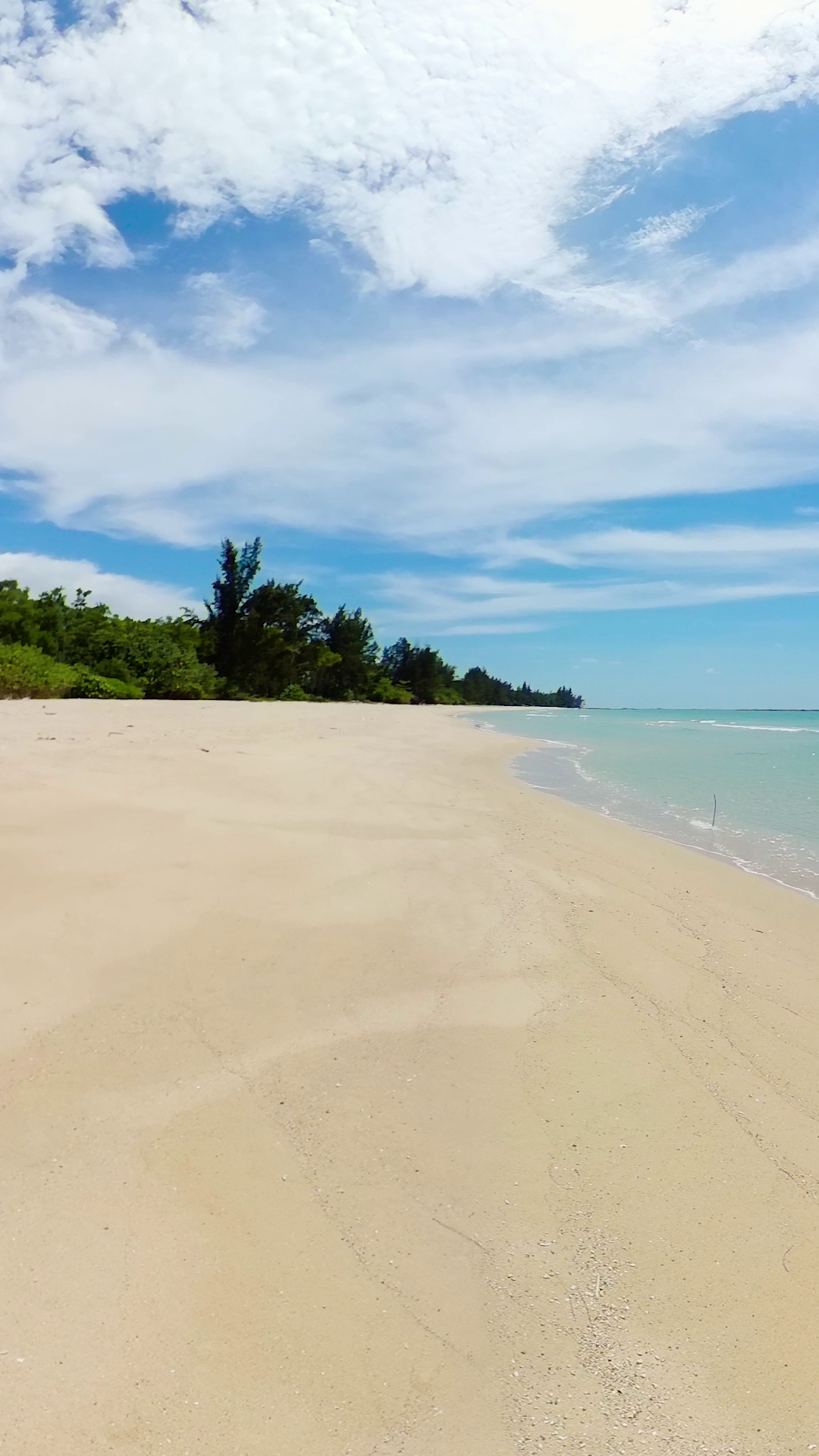 Beautiful Sandy Beach Blue Ocean Borneo Stock Footage SBV-353226000 ...