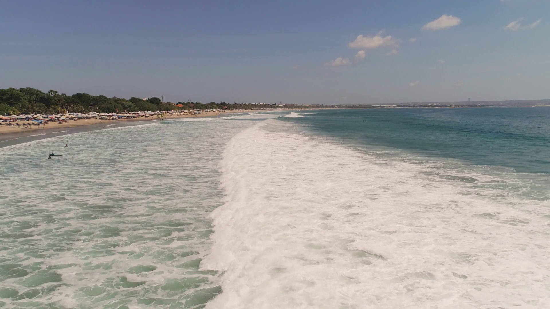 Aerial Drone Of Sand Beach With Resting Stock Footage SBV-347538301 ...