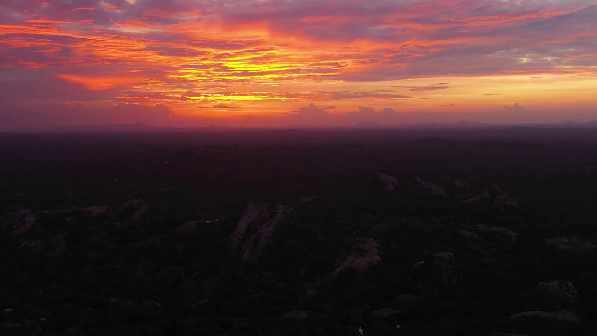 Colorful Sunset Over Jungle Rainforest Sri Stock Footage SBV-347767954 ...