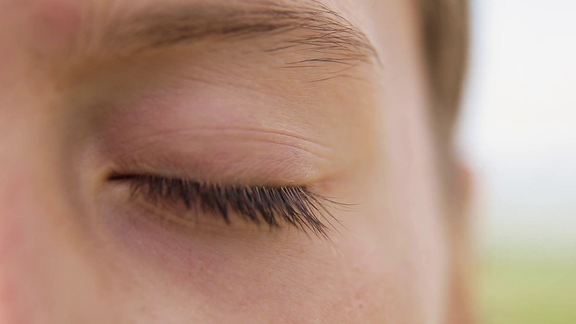 Flashing Female Eye Close Up Pretty Womans Stock Footage SBV-347713098 ...