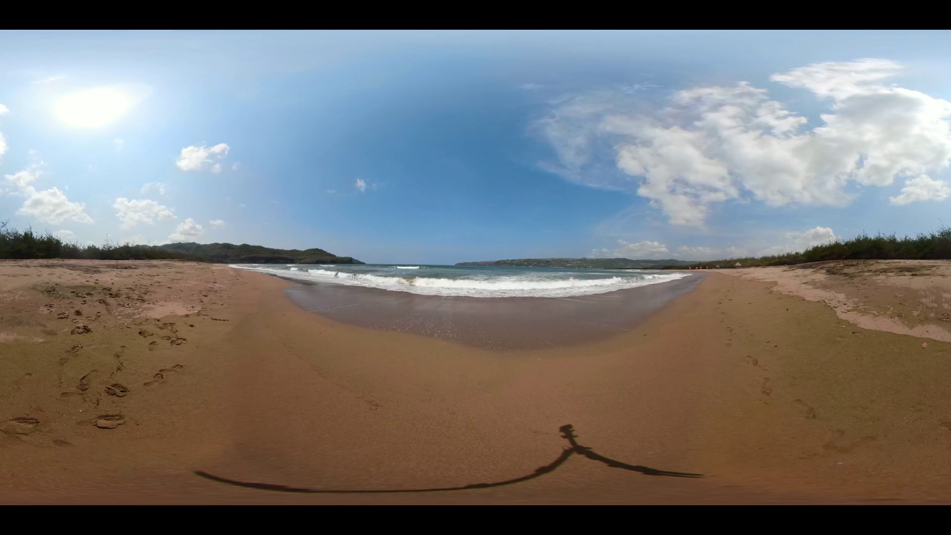 Vr360 Tropical Beach Sea Seascape Sandy SBV-347713477 - Storyblocks