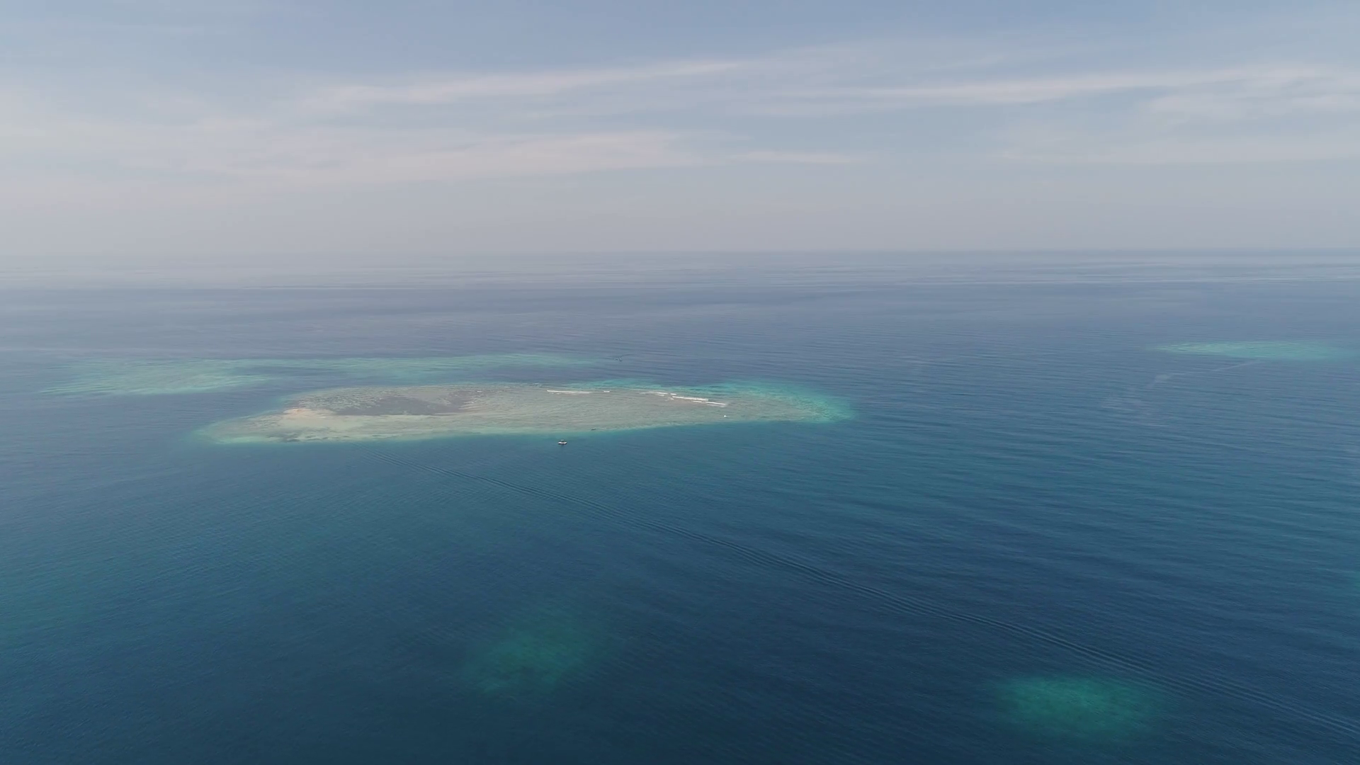 Seascape Aerial View Coral Reef Atoll With Stock Footage SBV-347731766 ...