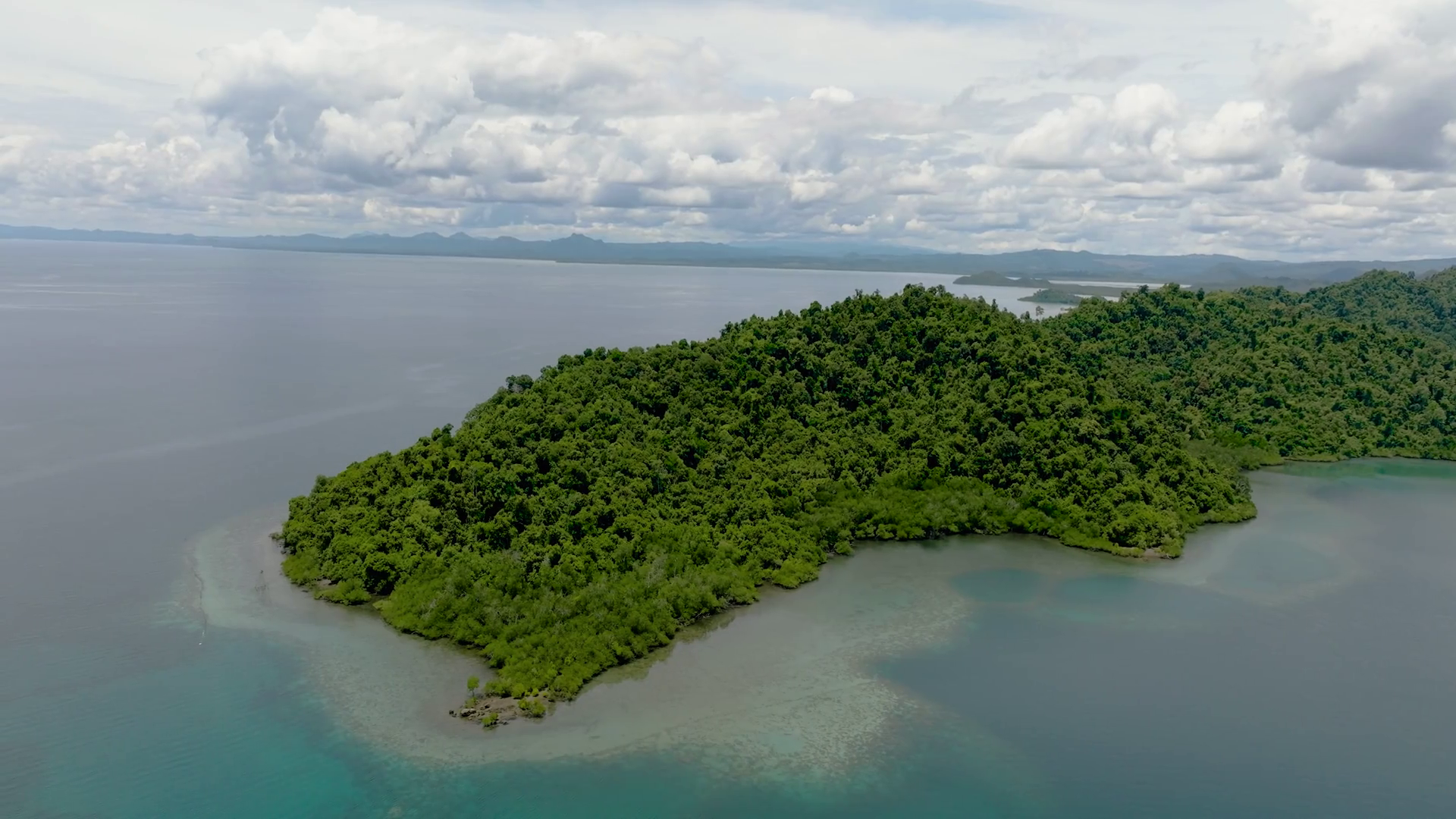 Aerial View Of Coastline Of Borneo Island Stock Footage SBV-348628515 ...