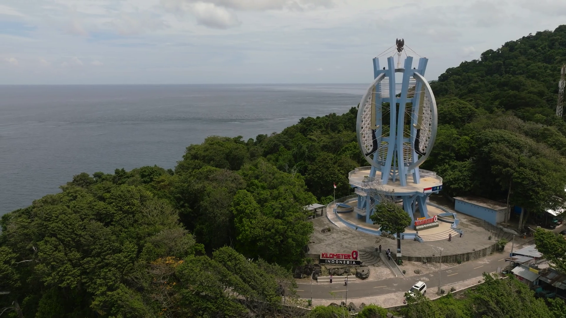 Aerial View Of Zero Kilometer Monument On Stock Footage SBV-348832364 ...