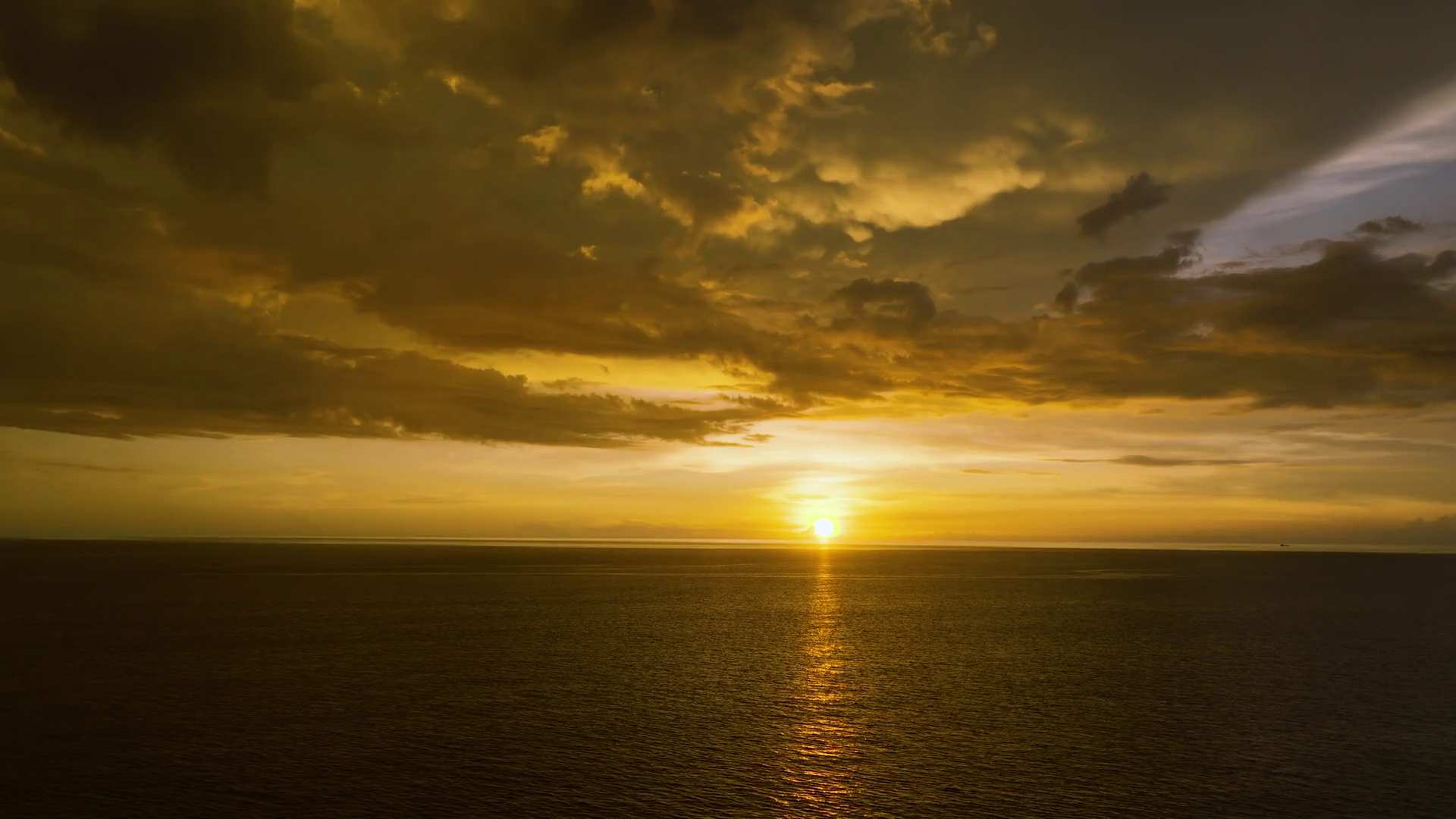 Colorful Sunset Over Ocean In Tropics Stock Footage SBV-348900748 ...