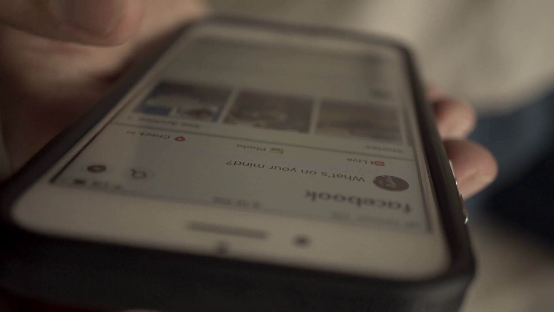 4k Extreme Closeup Scrolling Facebook On Stock Footage SBV-337835960 ...