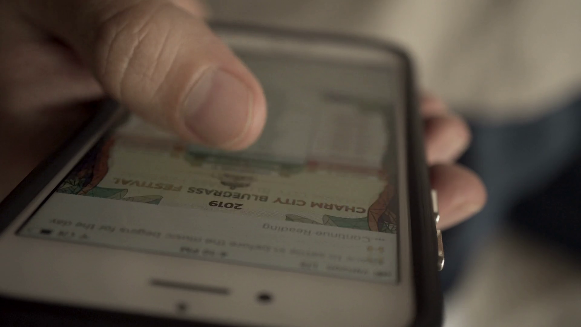 4K Extreme Closeup Scrolling Facebook On Smartphone Stock Video Footage ...