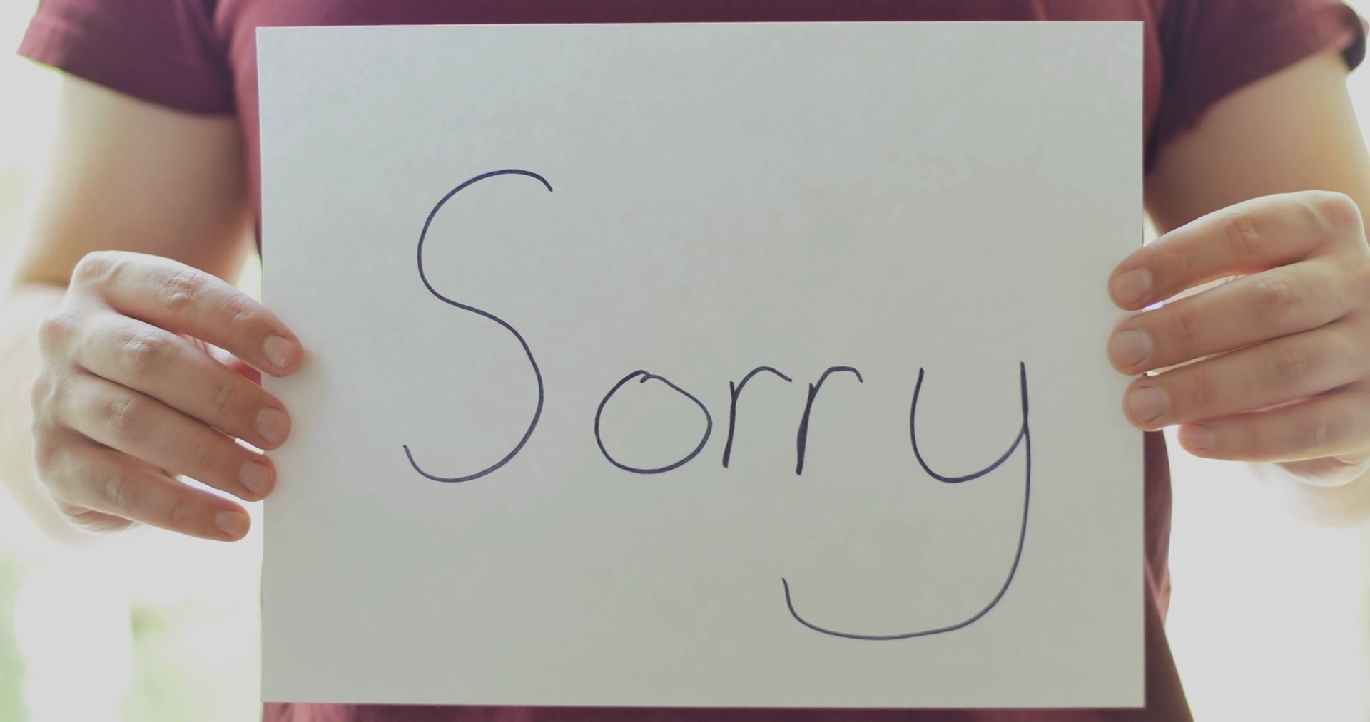 4k Sorry Sign Close Up Stock Footage SBV-338472131 - Storyblocks