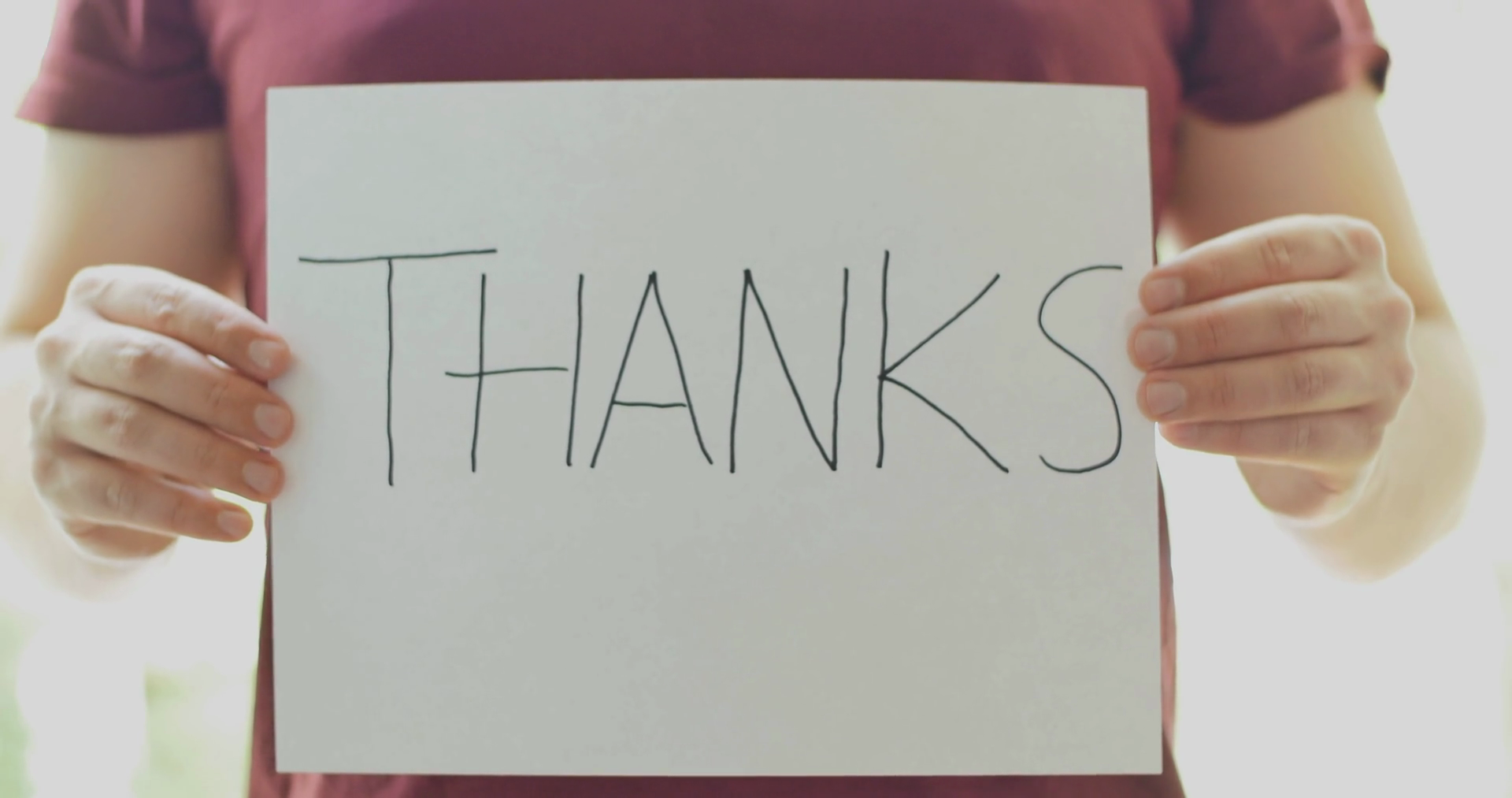 4k Thanks Sign Grateful Thankful Concept Stock Footage SBV-338472127 ...