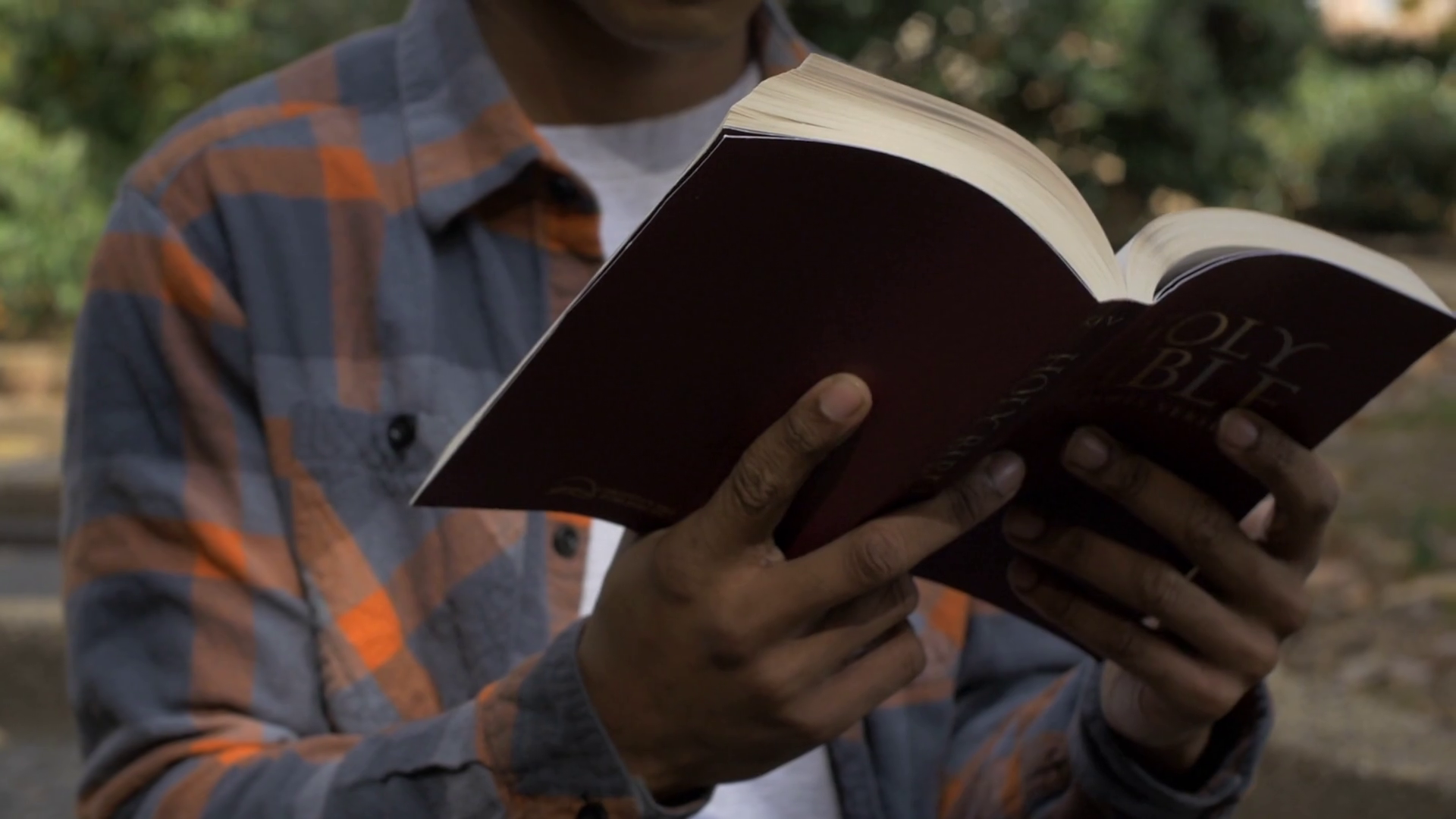 African American Man Reading Scripture Life Stock Footage SBV-337980735 ...