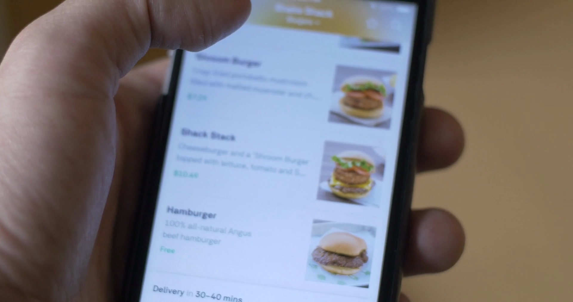 Close Up Of Smart Phone Ordering Food Stock Footage SBV-334029050 ...