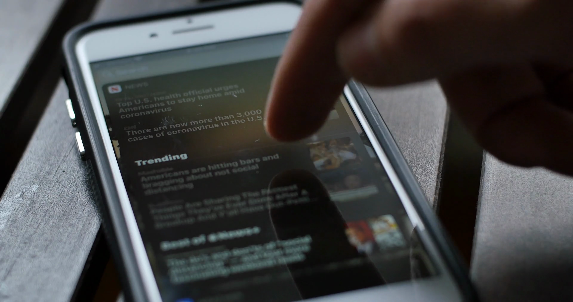 Coronavirus News Media On Phone Stock Footage SBV-338238190 - Storyblocks