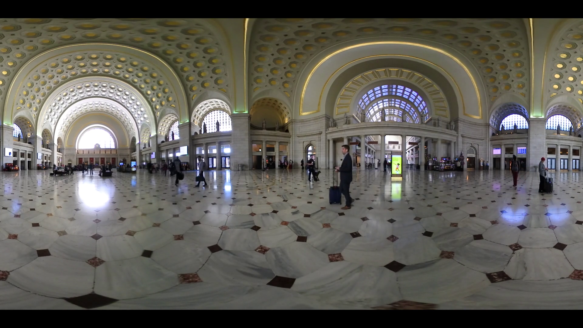 Inside Union Station Washington DC 360 VR - Storyblocks