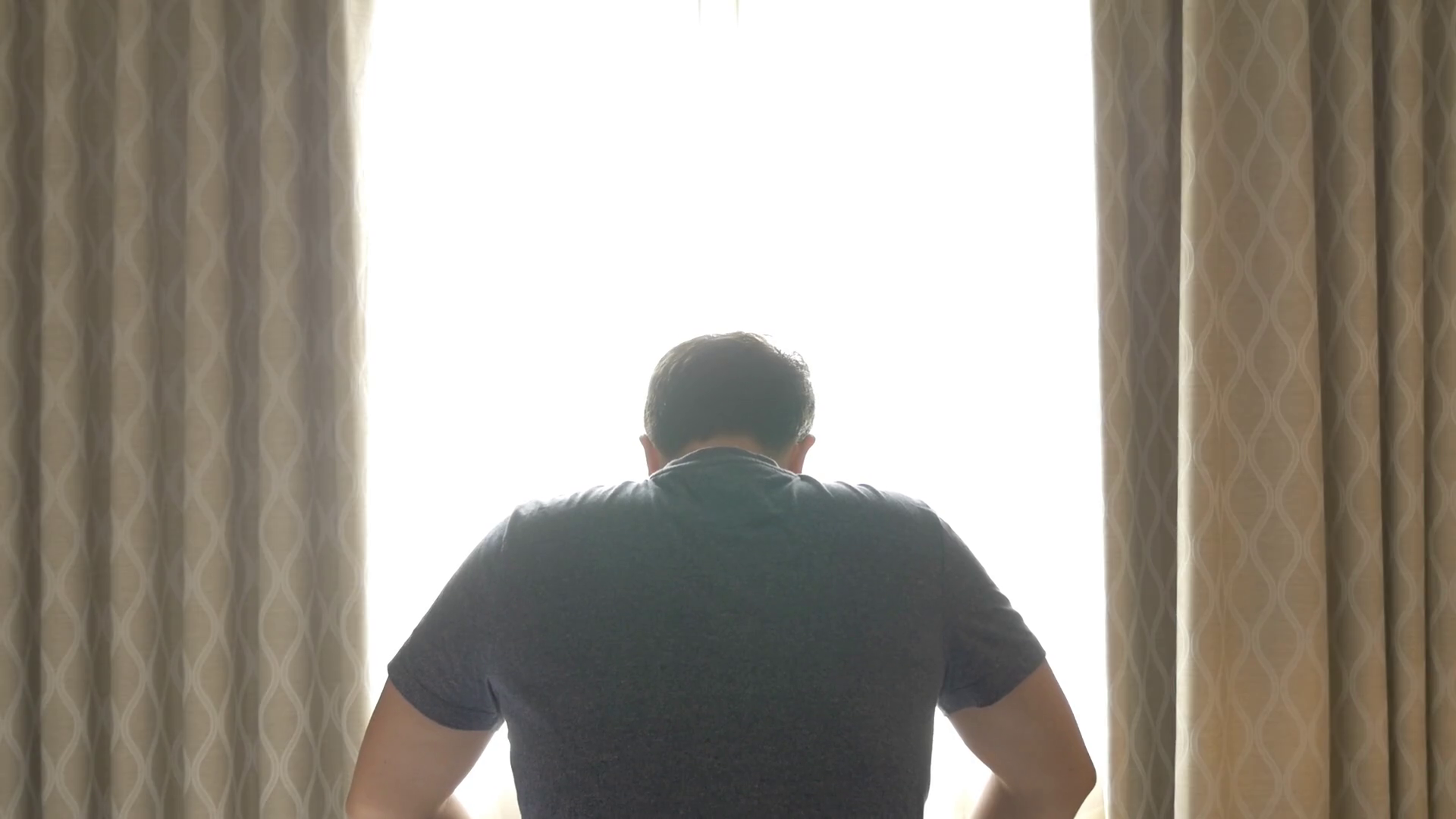 Man Opens Window Motivational Inspiring Stock Footage SBV-337779543 ...