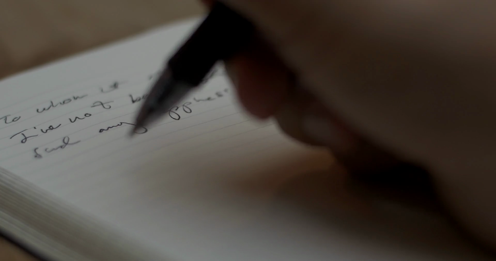 Sad Man With Mental Health Issues Journaling Stock Footage SBV ...