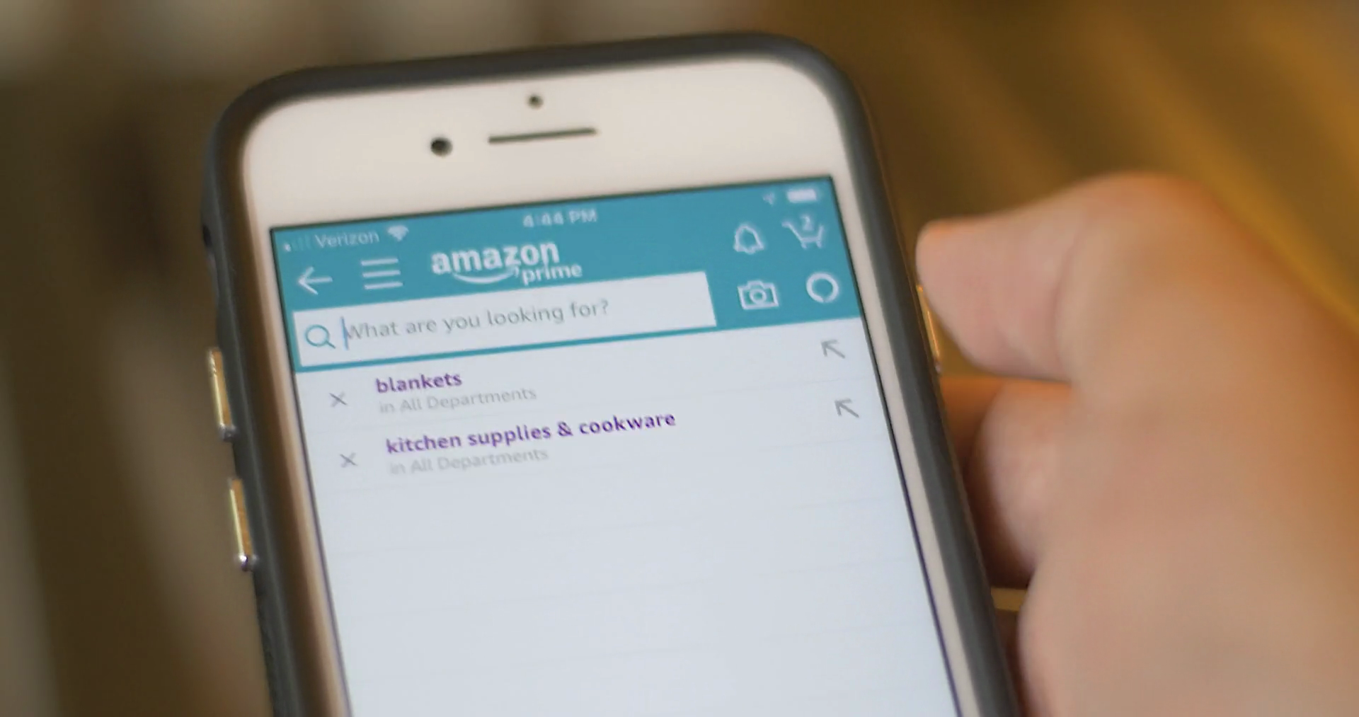 Shopping Online With Amazon Mobile App On Stock Footage SBV-337157722 ...