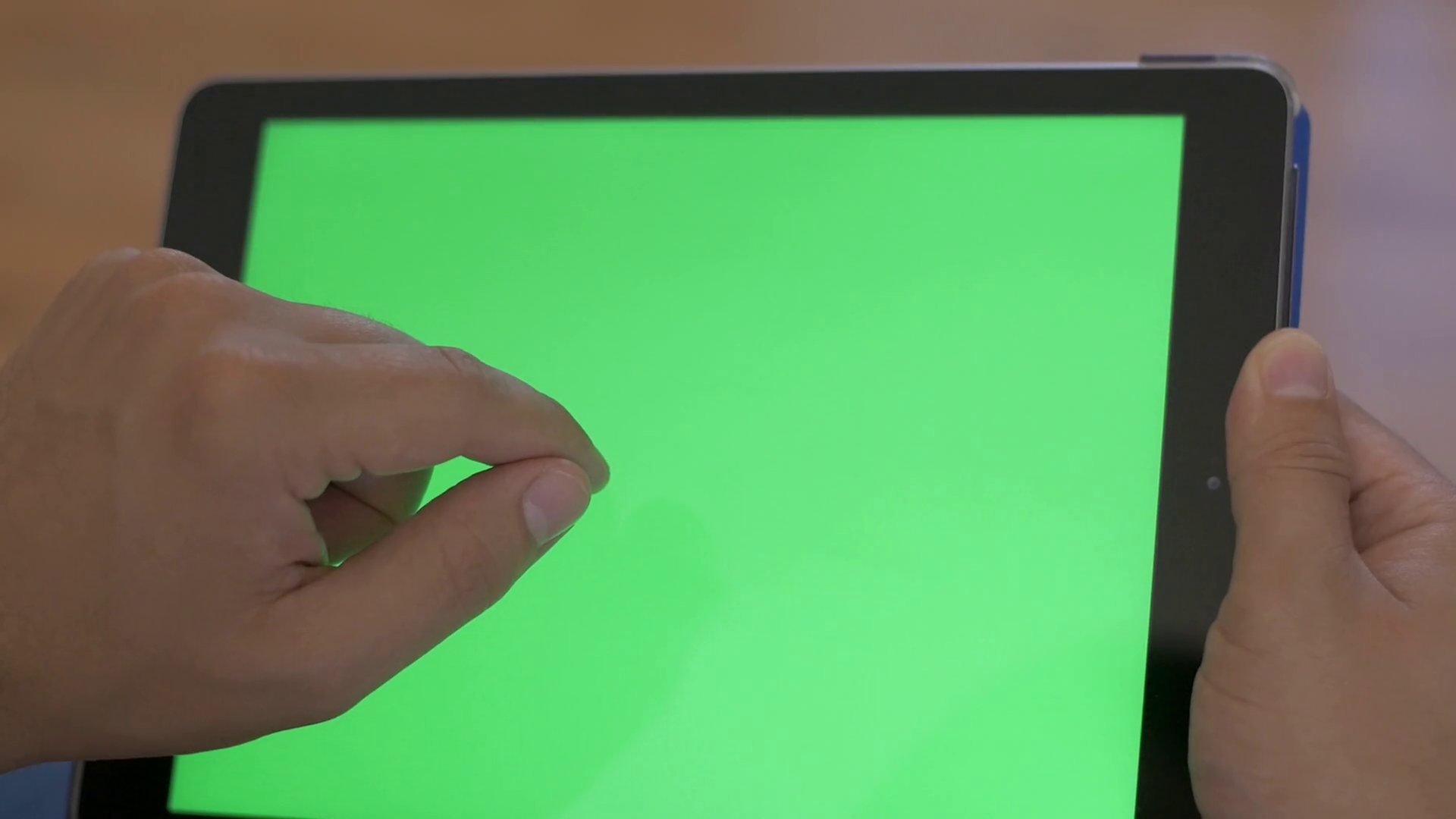 Tapping Greenscreen On Ipad Stock Footage SBV-337779570 - Storyblocks