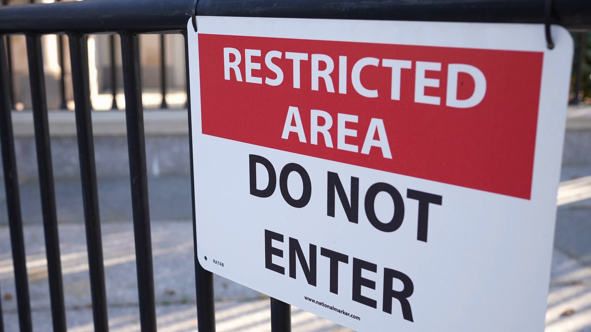 Washington Dc 2023 Restricted Area Do Not Stock Footage SBV-348552402 ...