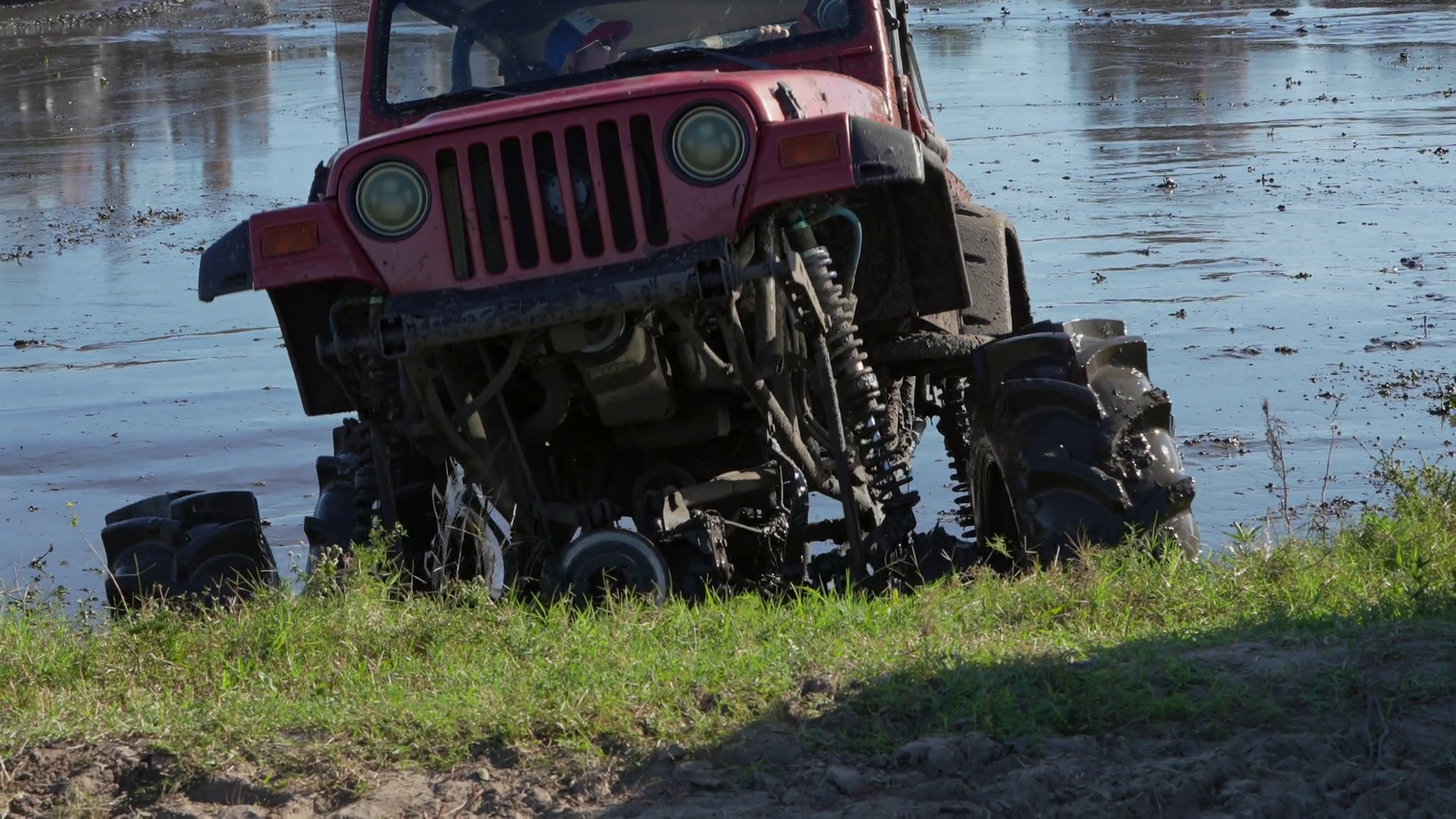 Huge Mudding Trucks American Made Close Up Stock Footage SBV-351821098 ...