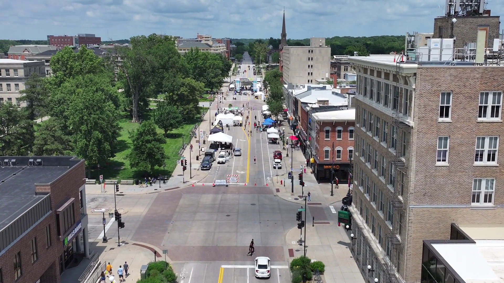 Iowa City Downtown City Hall Main Street 88 Stock Footage SBV-352707063 ...