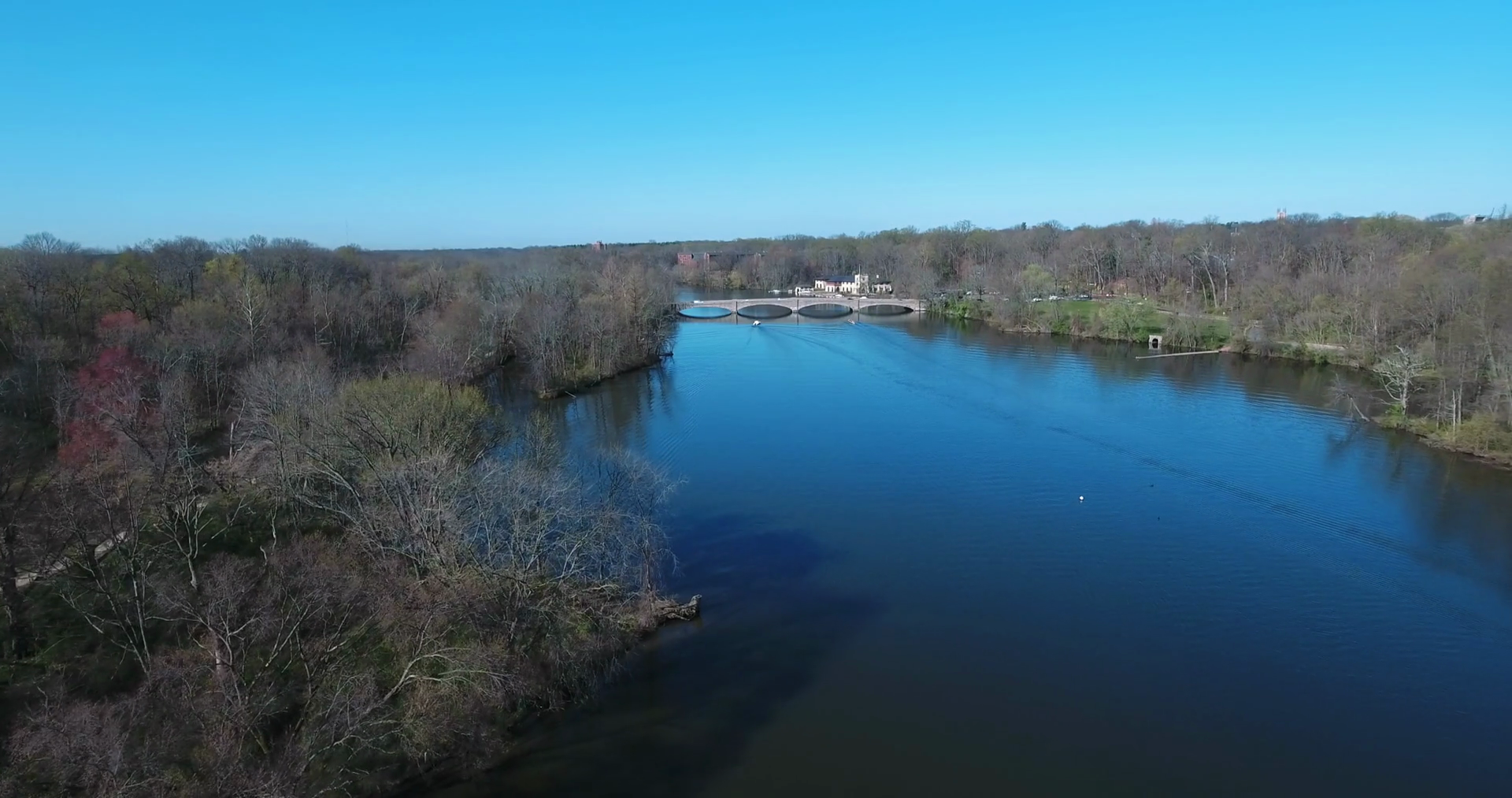 Lake Carnegie In Princeton Rowers Boat House Stock Footage SBV ...