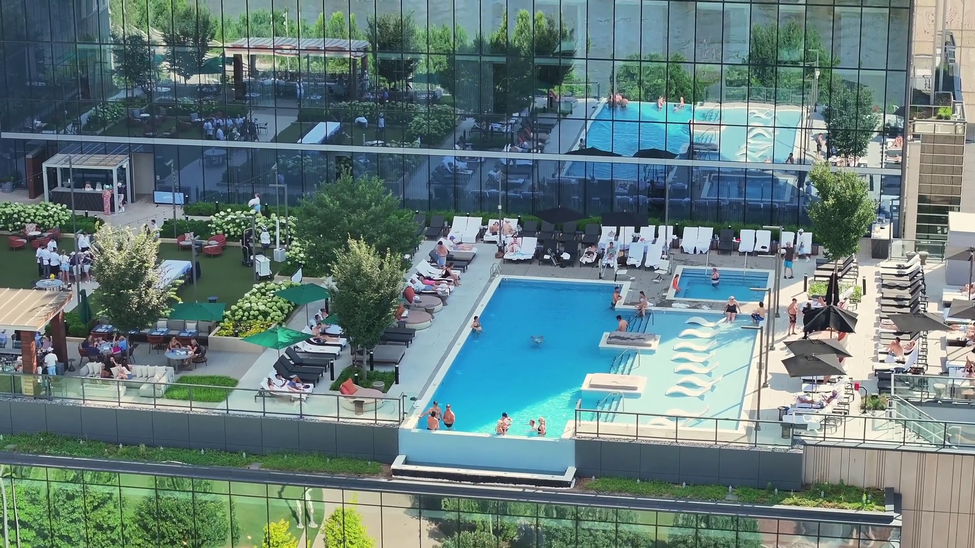 Nashville Tennessee Aerial Drone Sunny 2025 Stock Footage SBV-352361285 ...