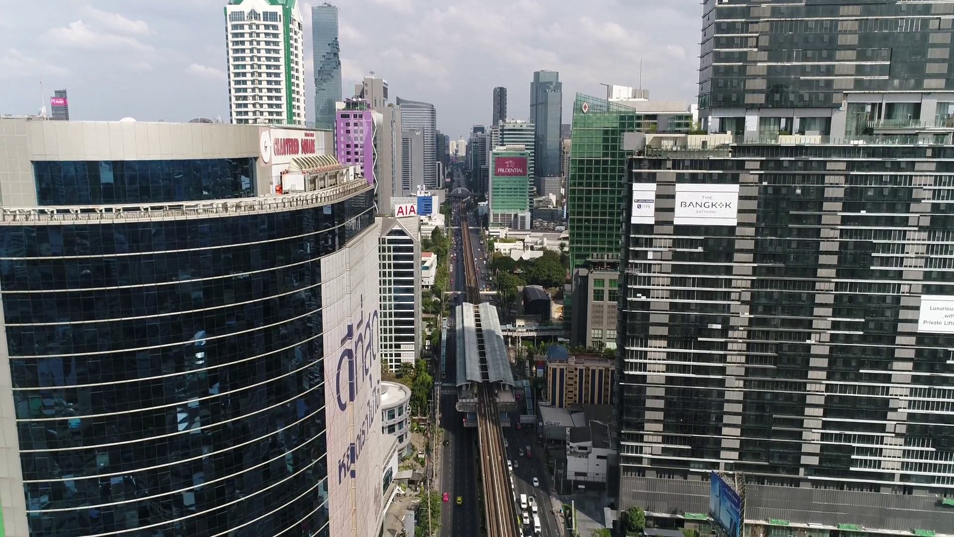 Aerial Background Bangkok Bay - Aerial Drone Stock Footage SBV ...
