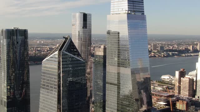 4k Aerial Sequence Of New York City 2c Usa Close Up View Of The One ...
