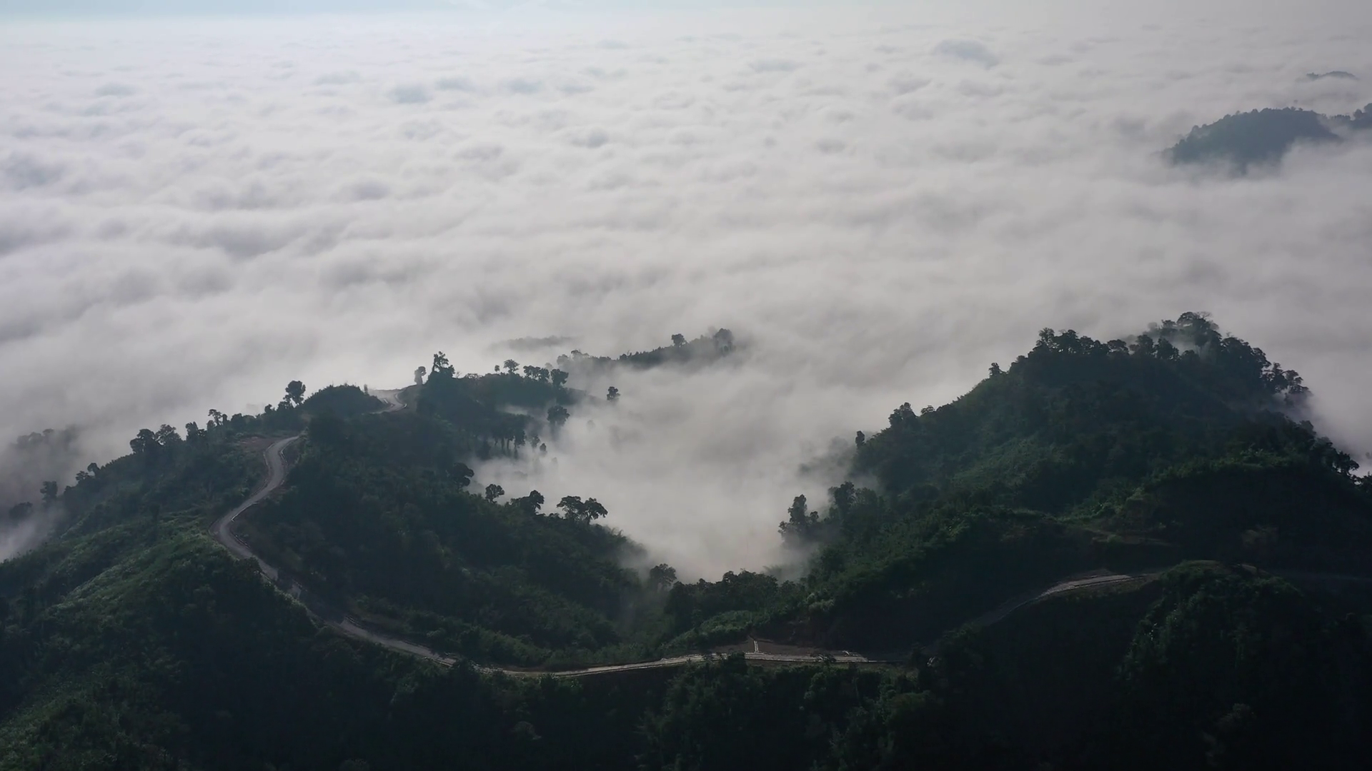 Aerial View Of Sajek Valley Hills Bangladesh Stock Footage SBV ...