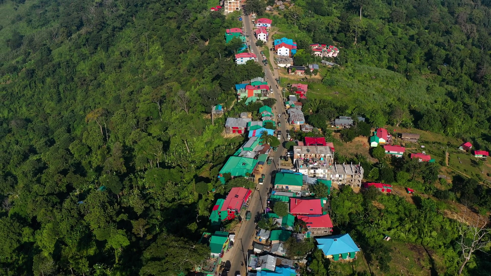 Aerial View Of Sajek Village Bangladesh Stock Footage SBV-352689950 ...