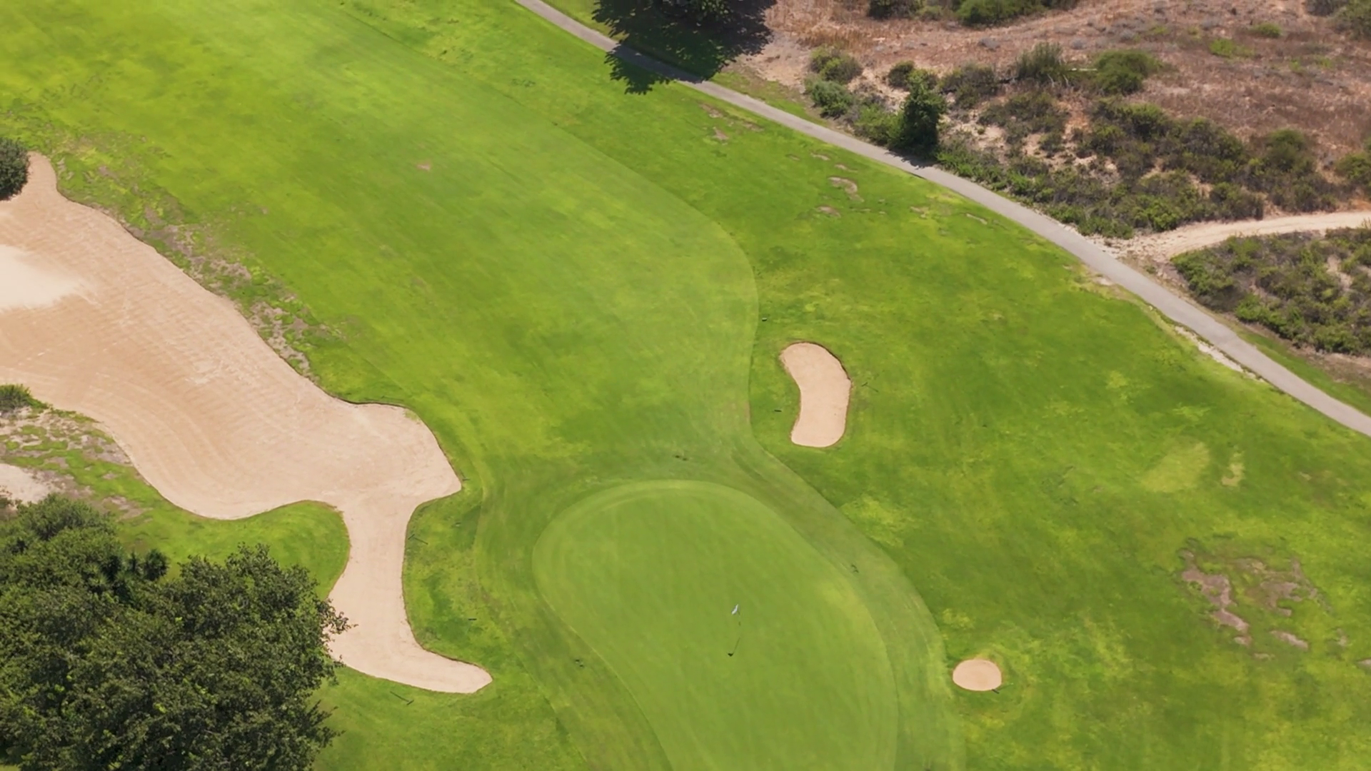Aerial View Of Golf Course At Dan Caesarea Stock Footage SBV-352728447 ...
