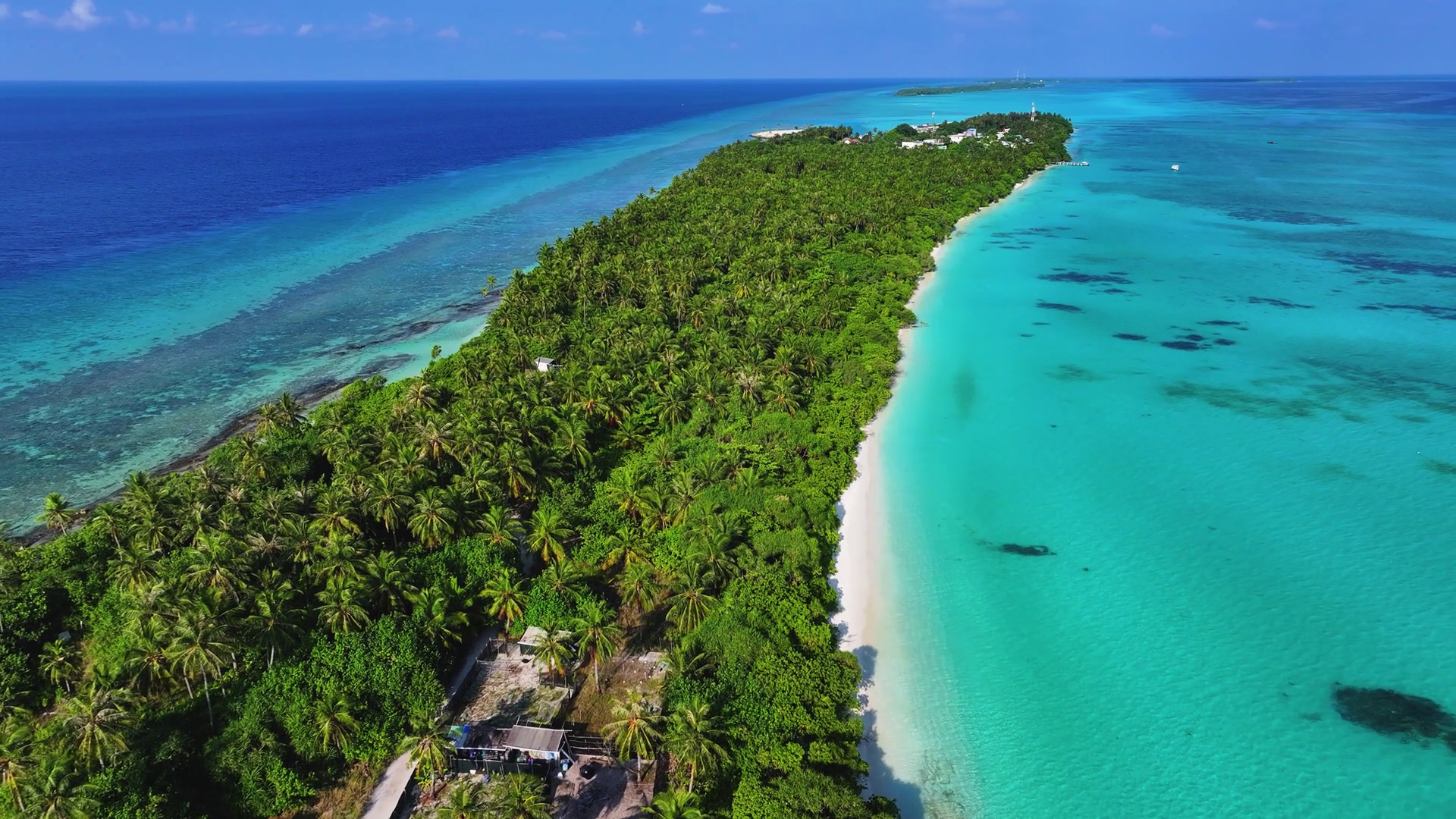 Aerial View Of Fulhadhoo Island Featuring Stock Footage SBV-352766133 ...