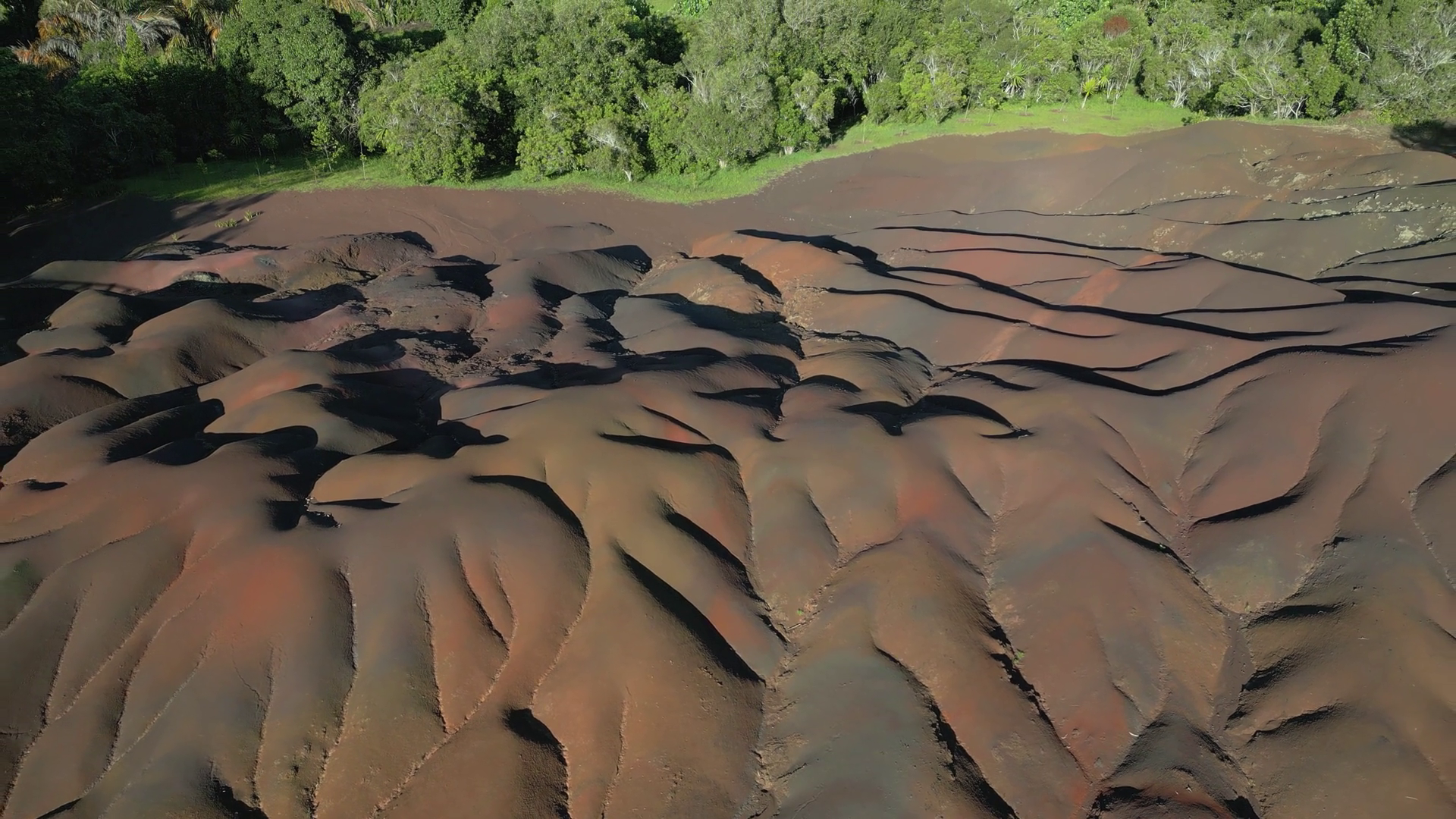 Aerial View Of Seven Colored Earth Geopark Stock Footage SBV-352852954 ...