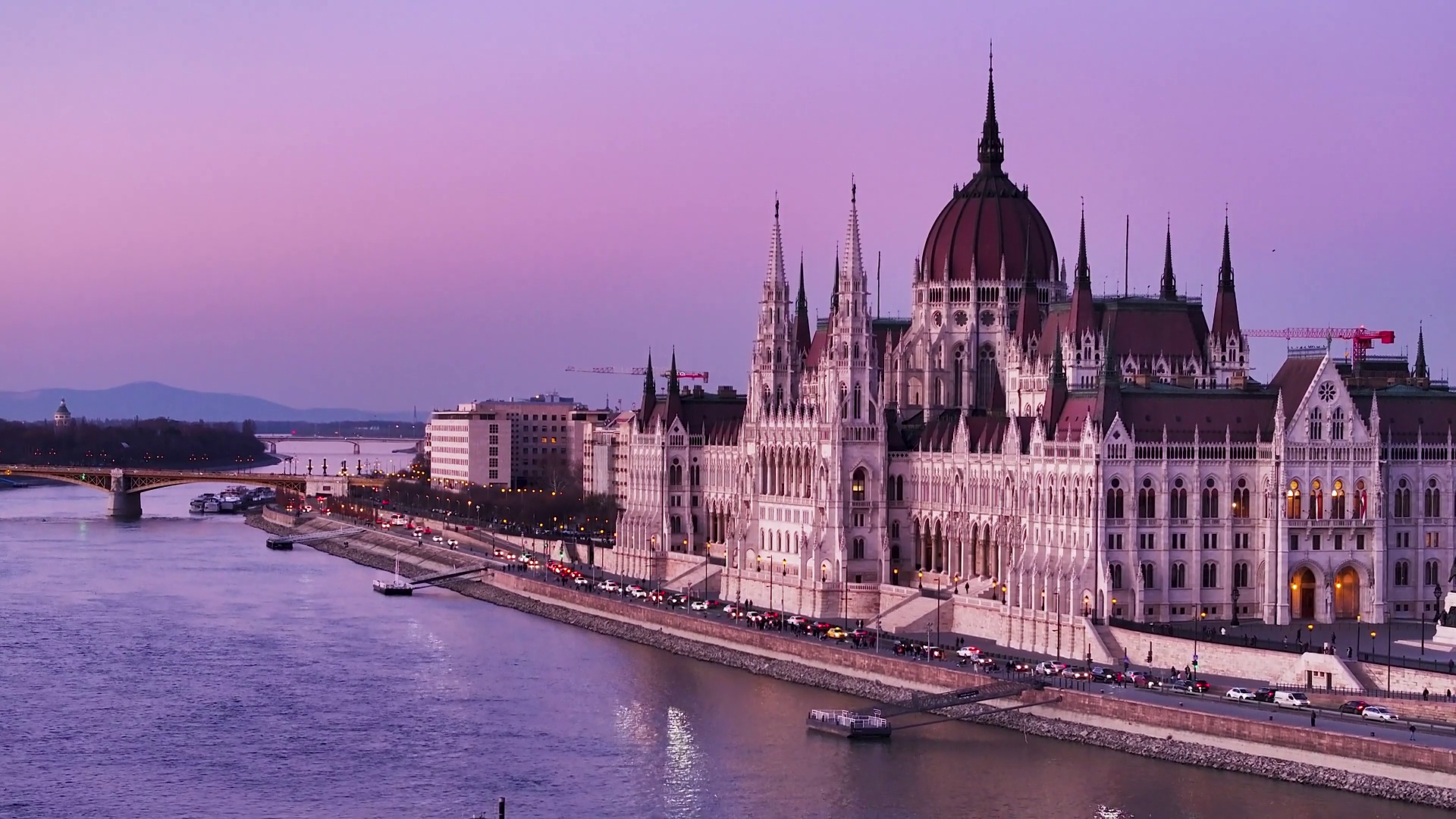 Aerial View Of Hungarian Parliament Building Stock Footage SBV ...