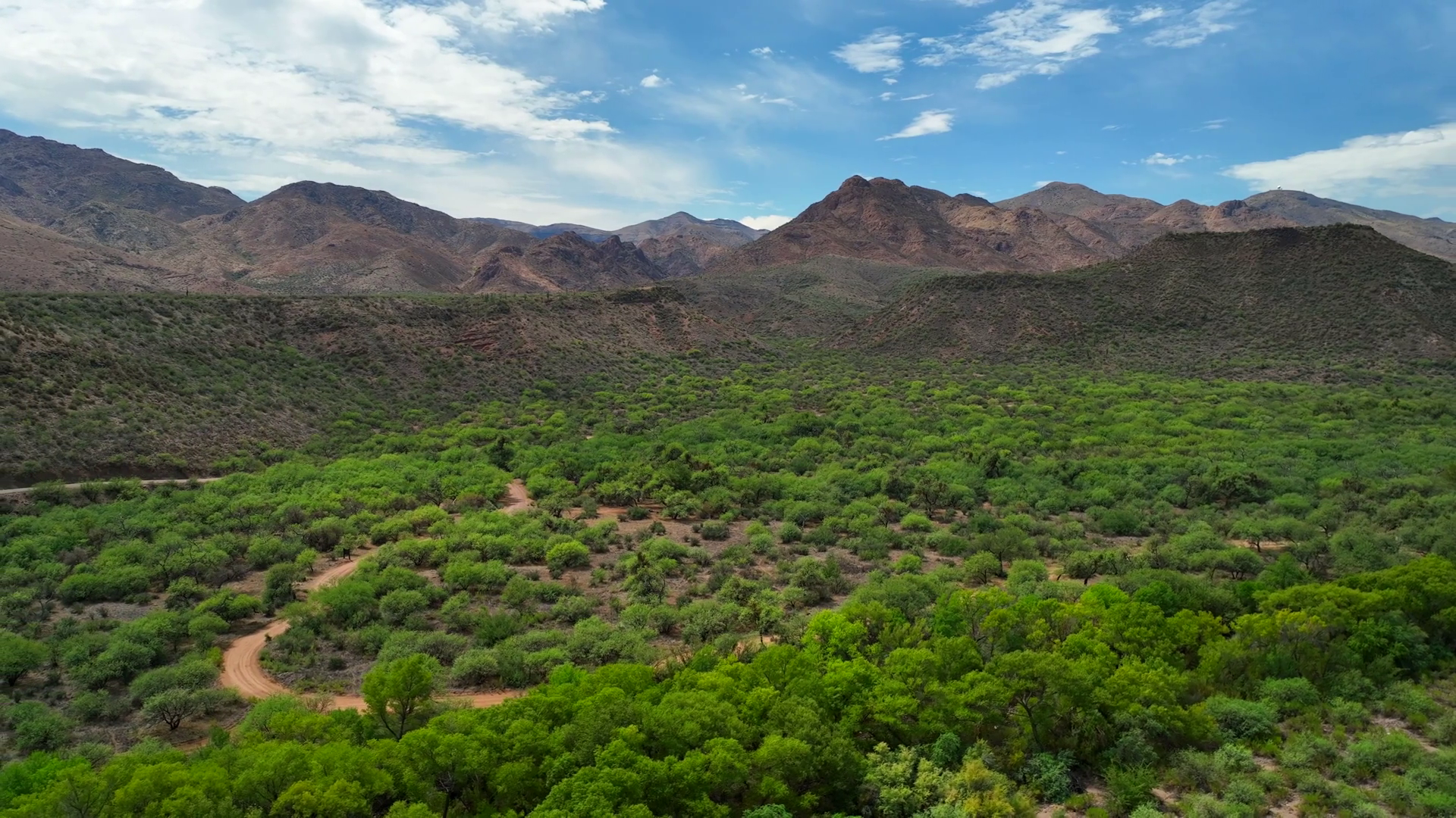 Aerial View Of Sprawling Green Valley Stock Footage SBV-352893360 ...