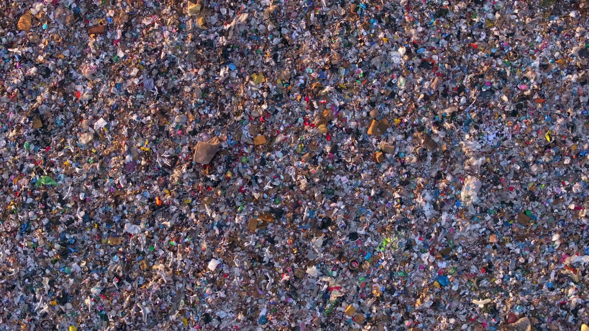 Aerial View Of Messy Garbage Landfill With Stock Footage SBV-351764797 ...